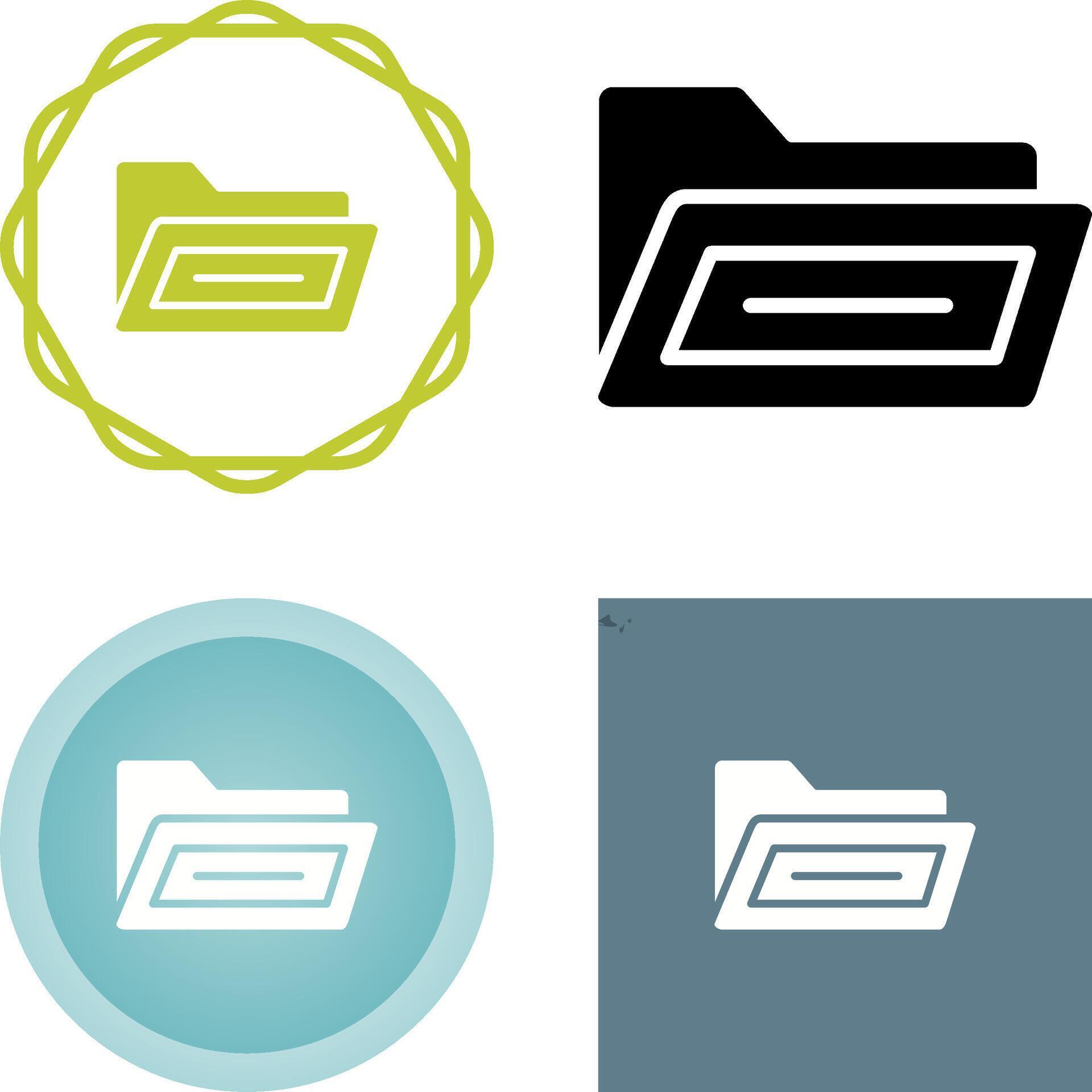 Open File Folder Vector Icon 40783060 Vector Art at Vecteezy