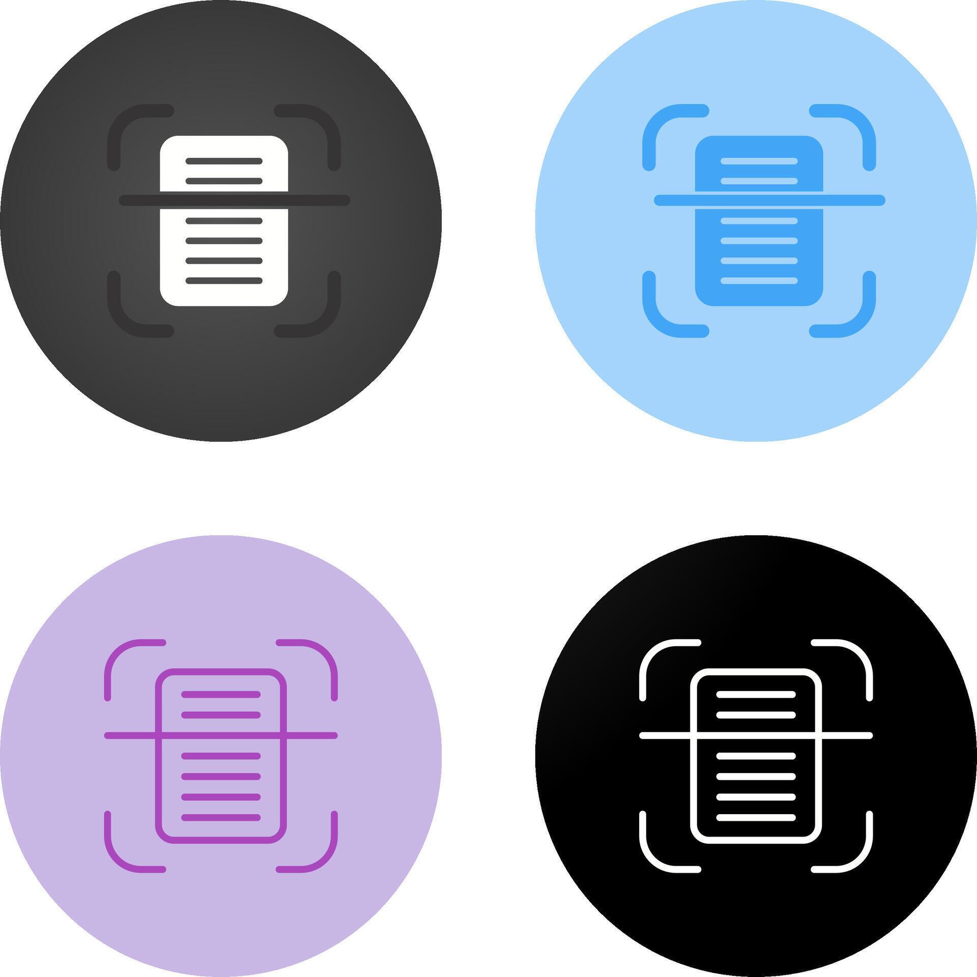 Document Scanning Vector Icon 40785607 Vector Art at Vecteezy