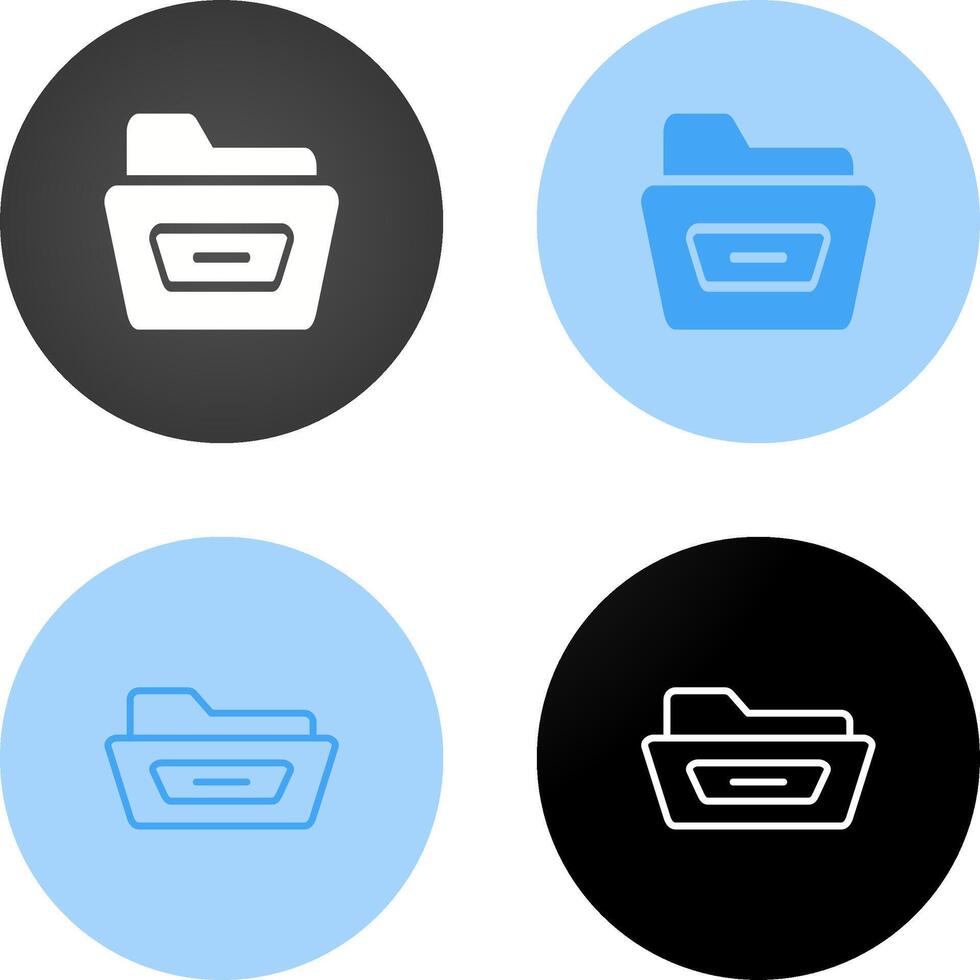 Open File Folder Vector Icon 40785959 Vector Art at Vecteezy