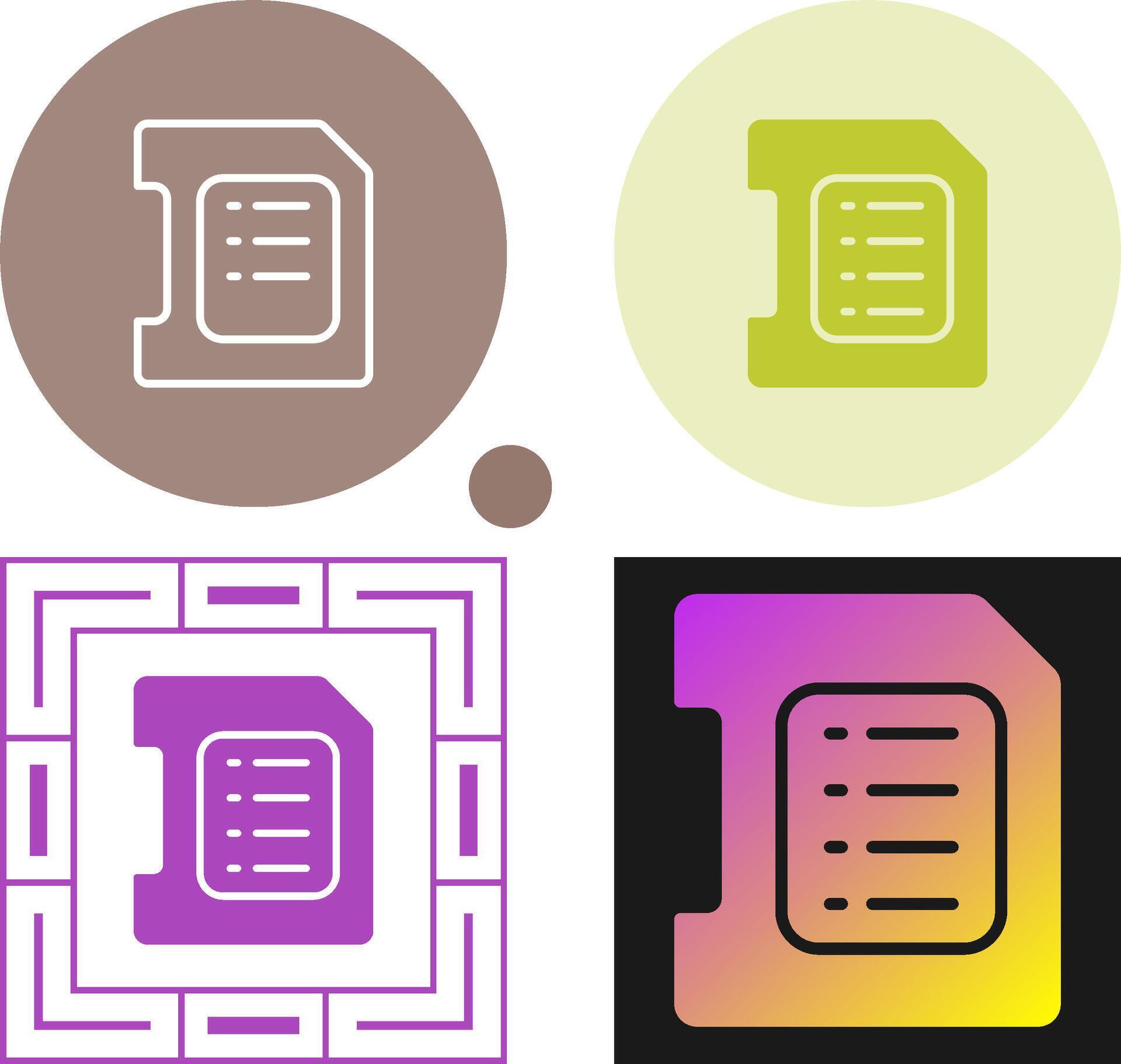 Sd Card Vector Icon 40791851 Vector Art At Vecteezy