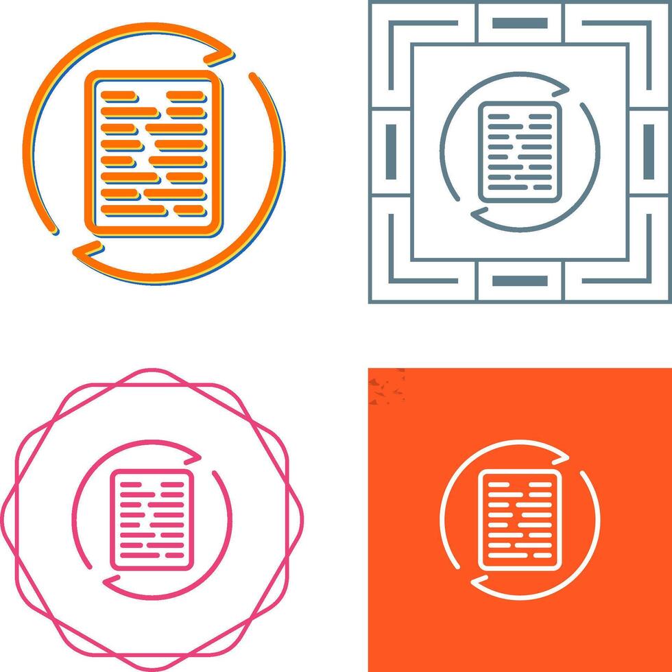 Document Synchronization Vector Icon 40794769 Vector Art at Vecteezy
