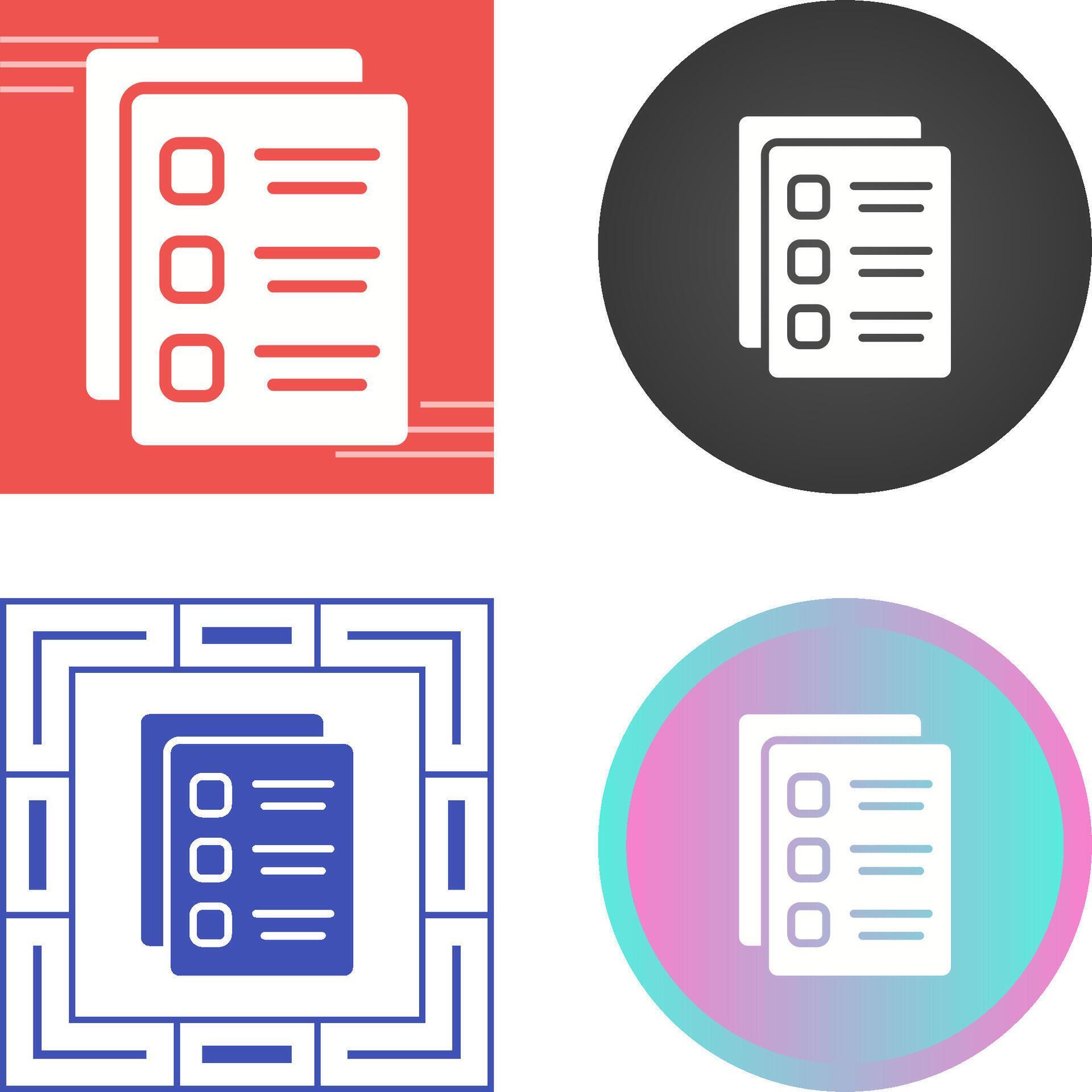 Document Bullets Vector Icon 40798549 Vector Art at Vecteezy