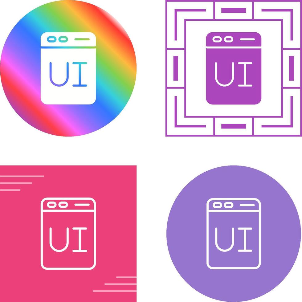 User Interface Design Vector Icon 40802325 Vector Art At Vecteezy