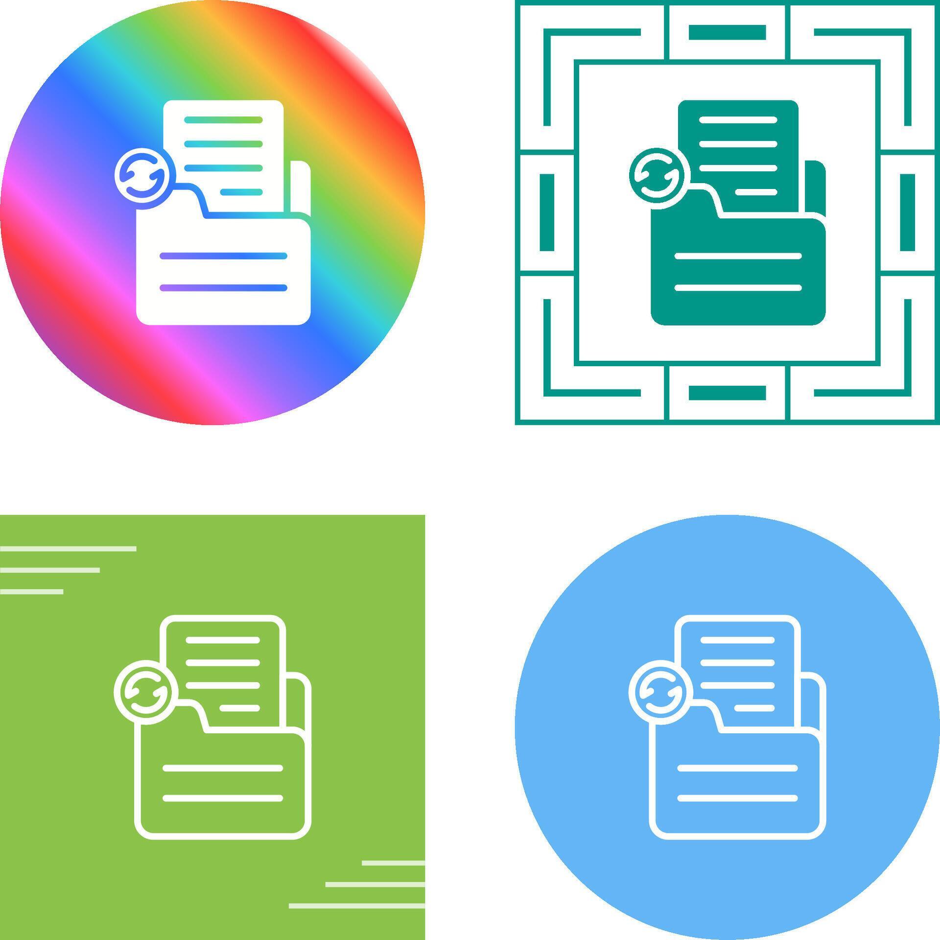 Document Sync Vector Icon 40802468 Vector Art at Vecteezy