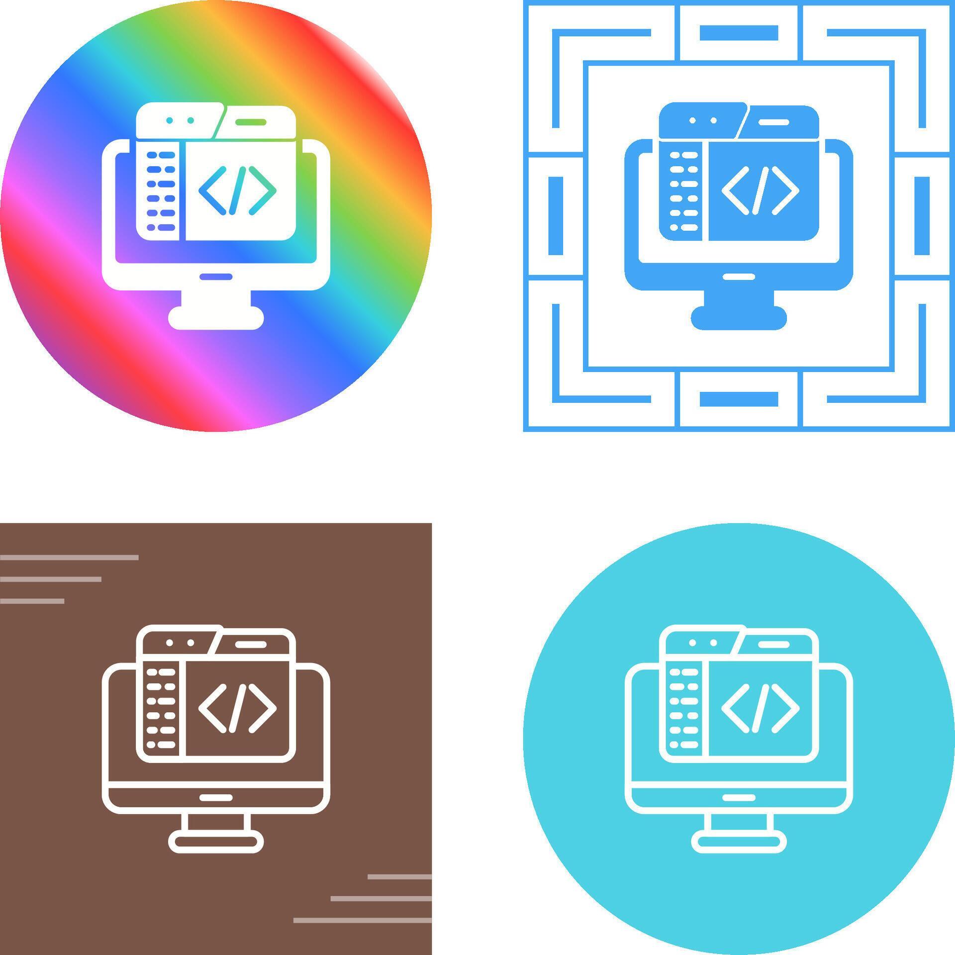 Code Editor Vector Icon 40802697 Vector Art at Vecteezy