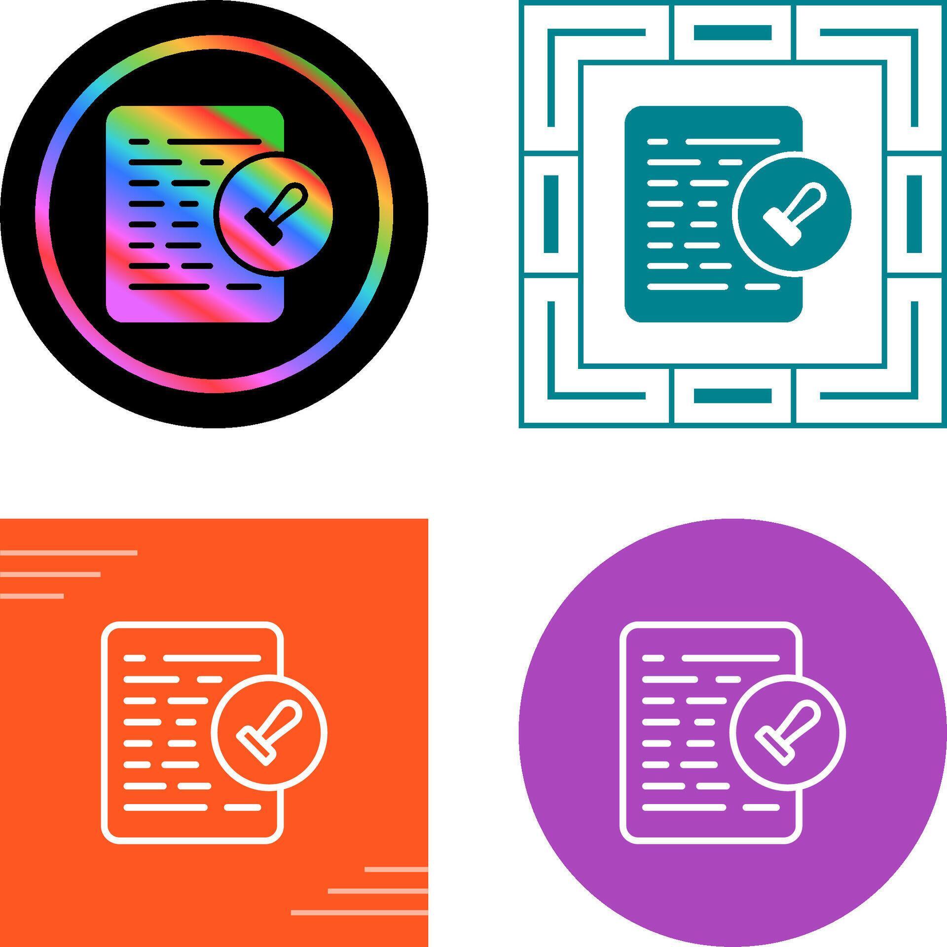 Document Permissions Vector Icon 40803274 Vector Art At Vecteezy