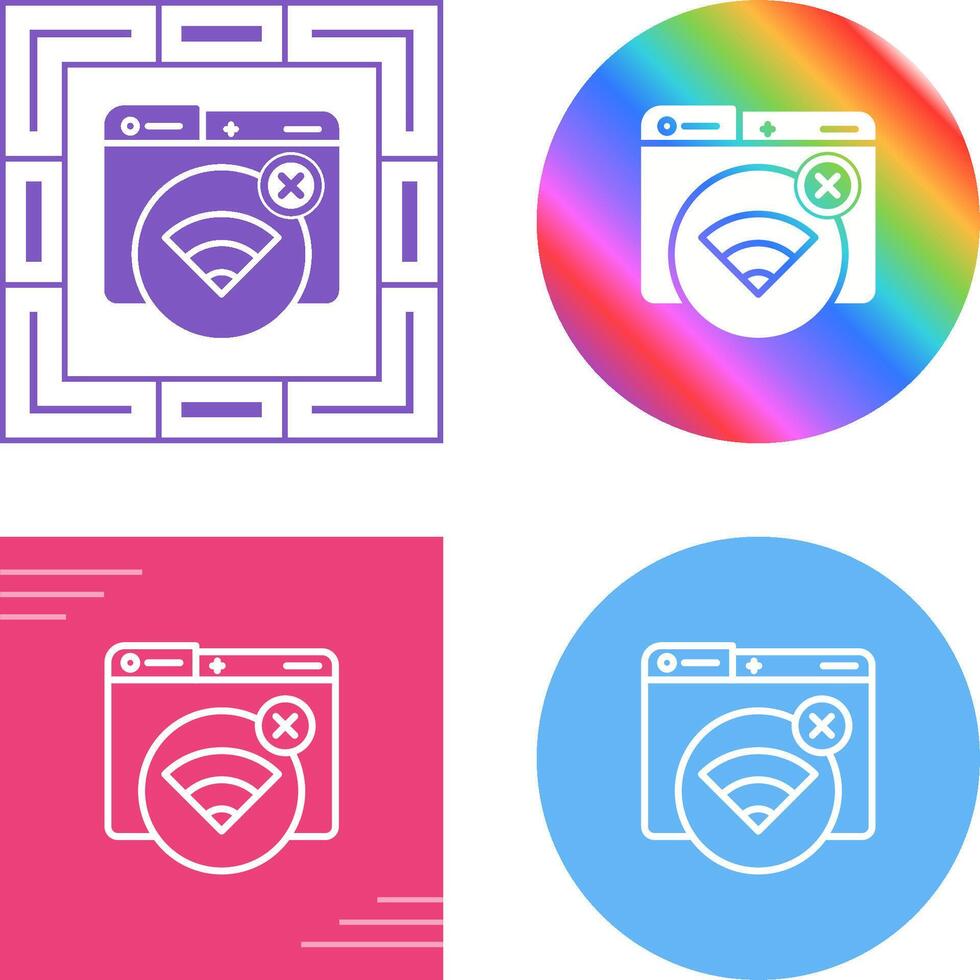 Connection Error Vector Icon 40804700 Vector Art At Vecteezy