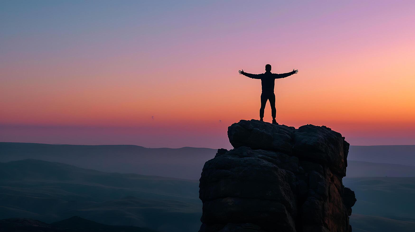 AI generated Embracing Change Silhouette of Resilience at Sunrise 40805484 Stock Photo at Vecteezy