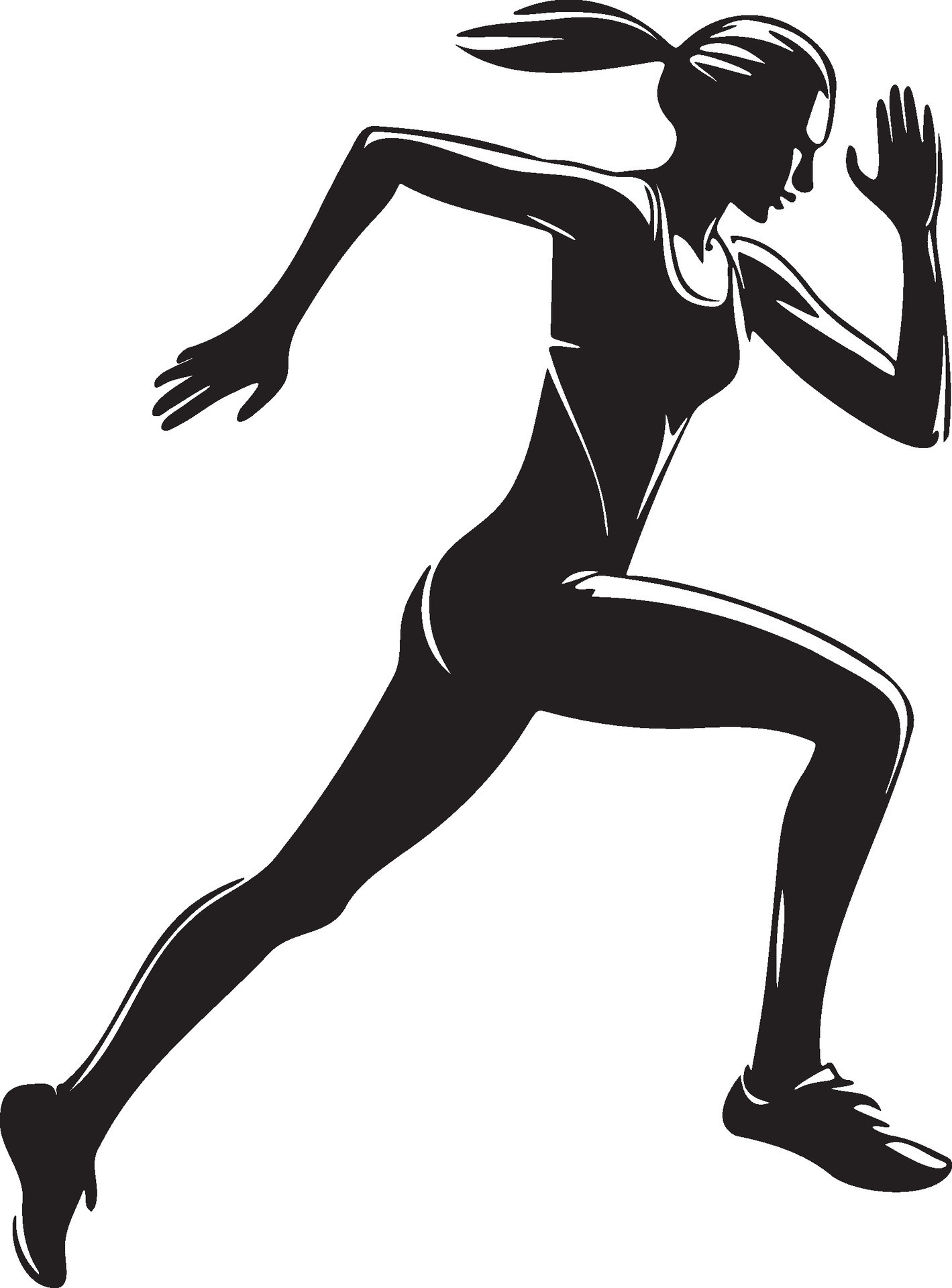 Female Runner Illustration. 40813464 Vector Art at Vecteezy