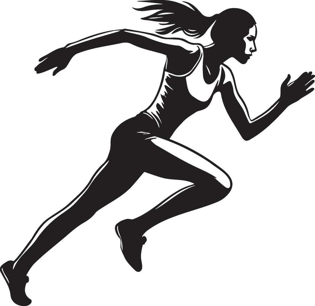 Female Runner Illustration. 40813623 Vector Art at Vecteezy