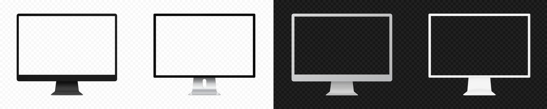 Modern desktop computer monitor mockup 40820554 Vector Art at Vecteezy Modern desktop computer monitor mockup 40820554 Vector Art at Vecteezy