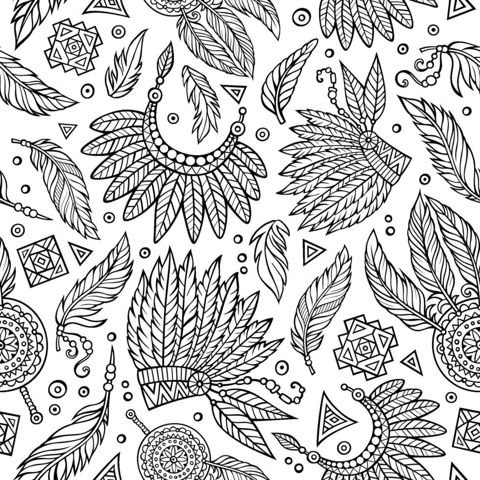 Tribal Native Ethnic Seamless Pattern 40821473 Vector Art At Vecteezy