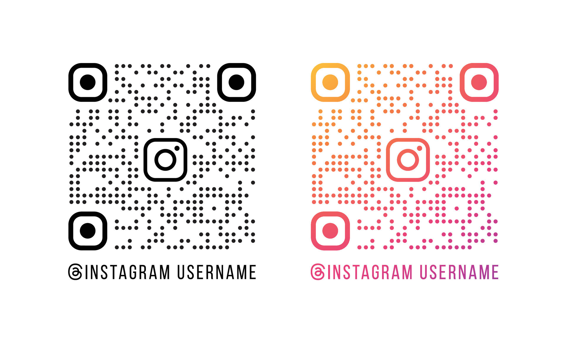 Illustration of Instagram QR code with logo 40821879 Vector Art at Vecteezy