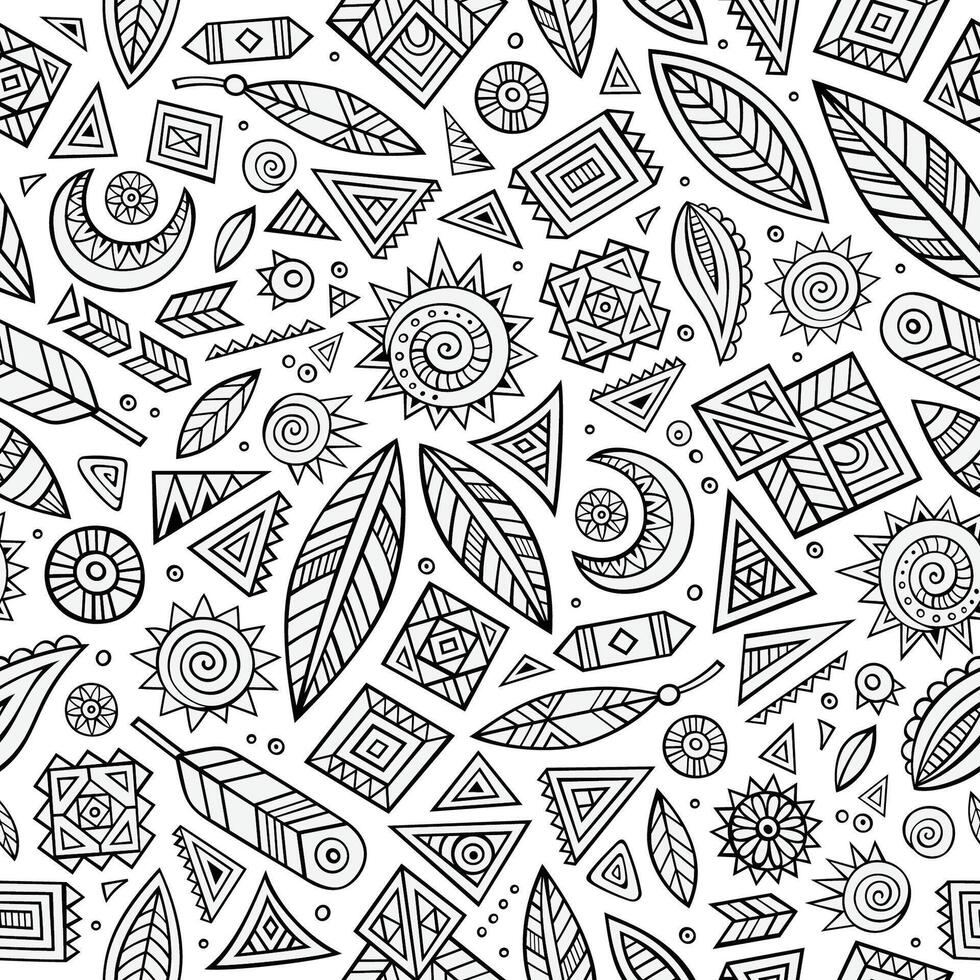 Tribal Native Ethnic Seamless Pattern 40823318 Vector Art At Vecteezy