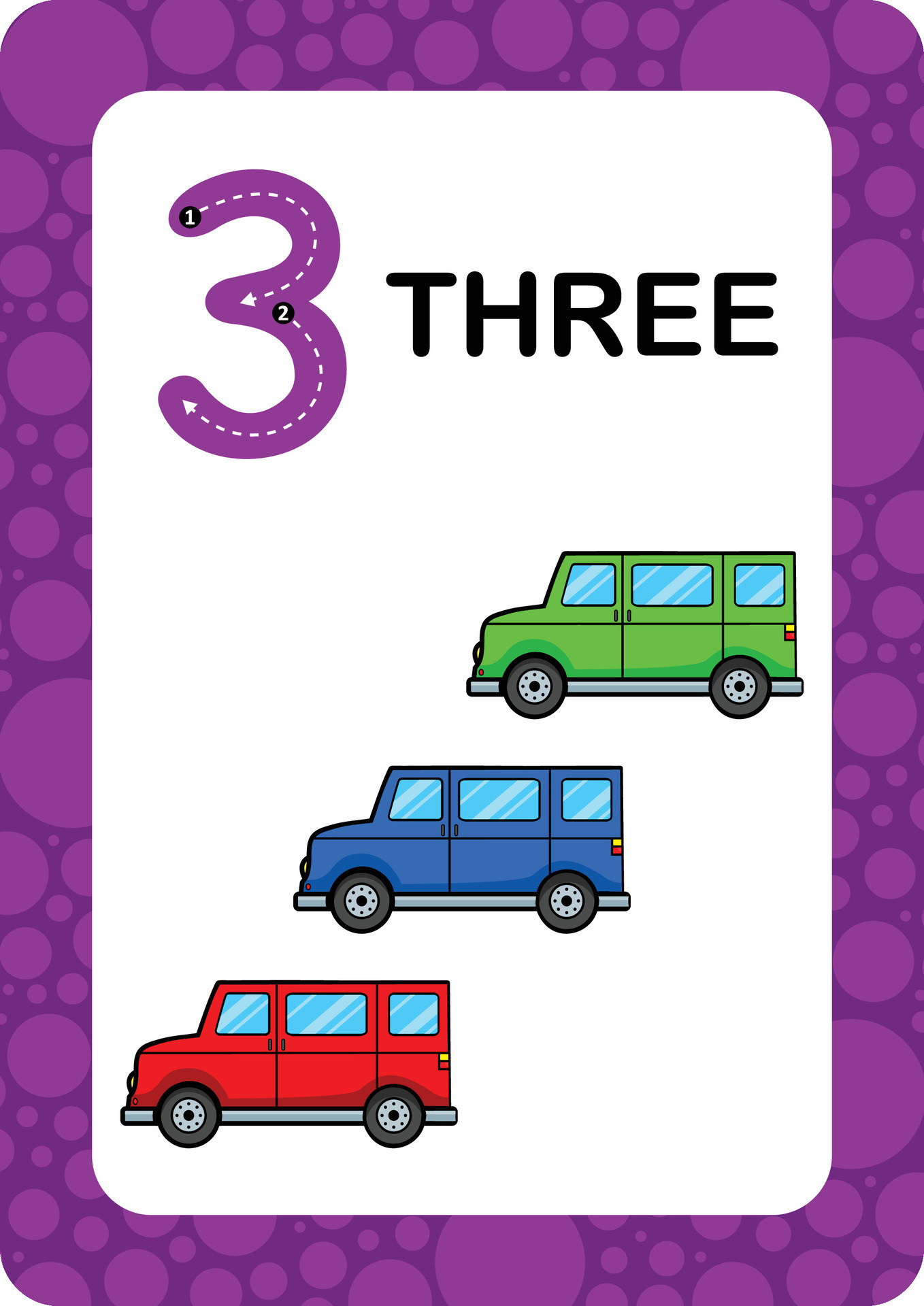 Numbers Flashcards. Number Seventeen Educational math card for children ...