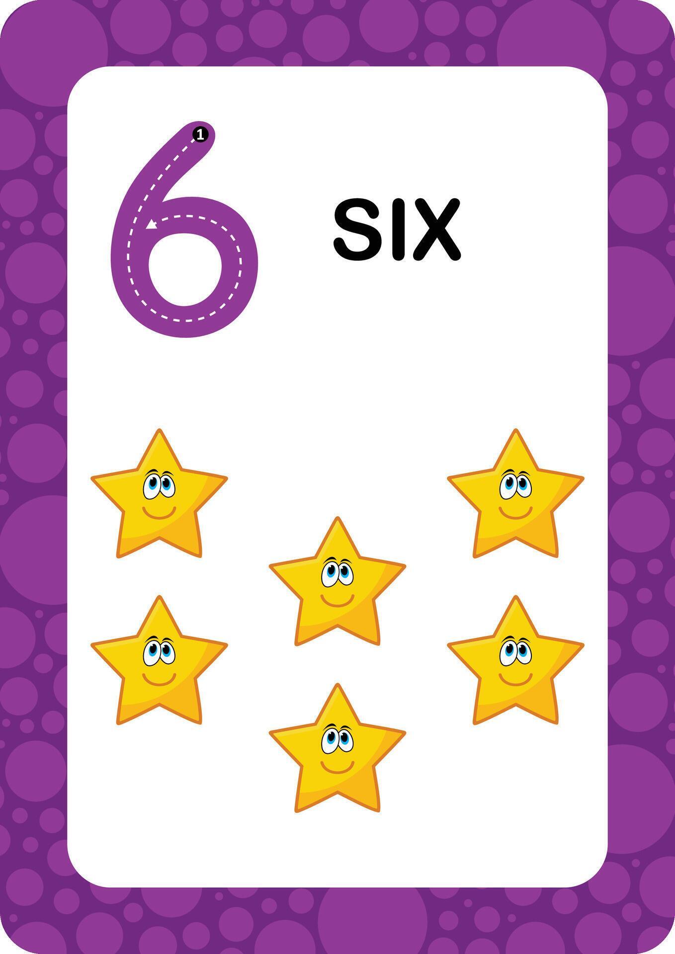 Numbers Flashcards. Number Seventeen Educational math card for children. Learn Counting numbers ...