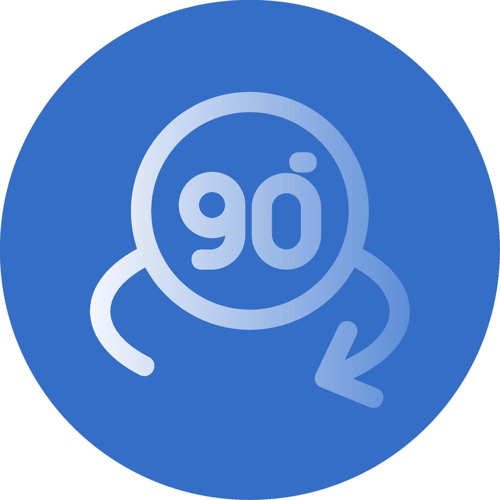 Rotate Angle 90 Gradient Line Circle Icon 40831920 Vector Art At Vecteezy