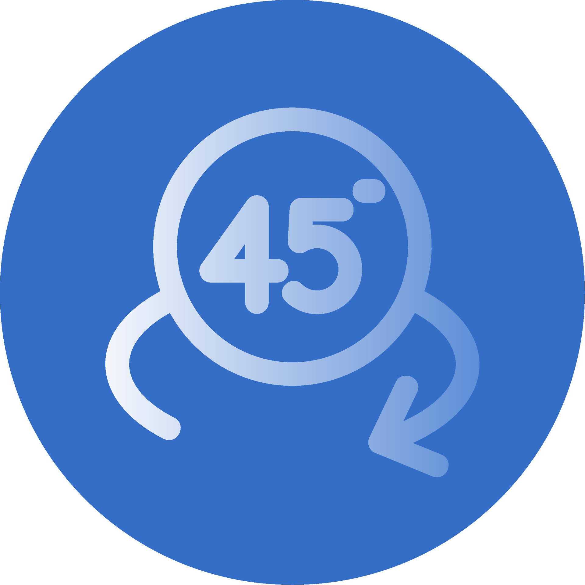 Rotate Angle 45 Gradient Line Circle Icon 40831972 Vector Art At Vecteezy