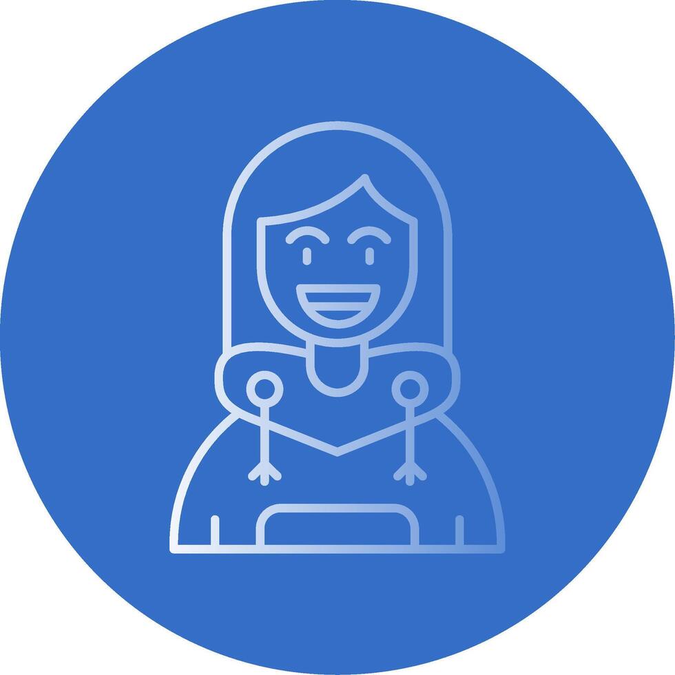 Smile Gradient Line Circle Icon 40832024 Vector Art At Vecteezy