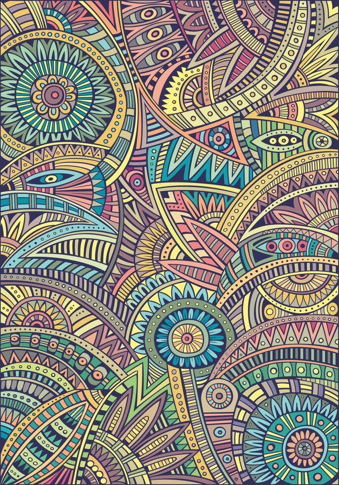 Abstract Vector Tribal Ethnic Background Pattern 40835413 Vector Art At