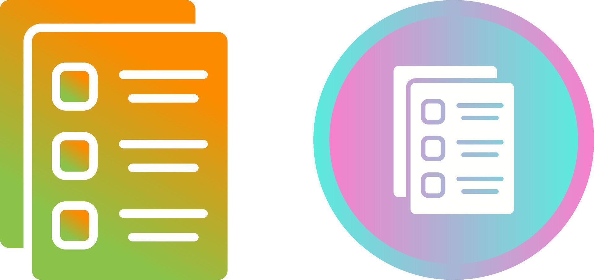 Document Bullets Vector Icon 40844079 Vector Art at Vecteezy