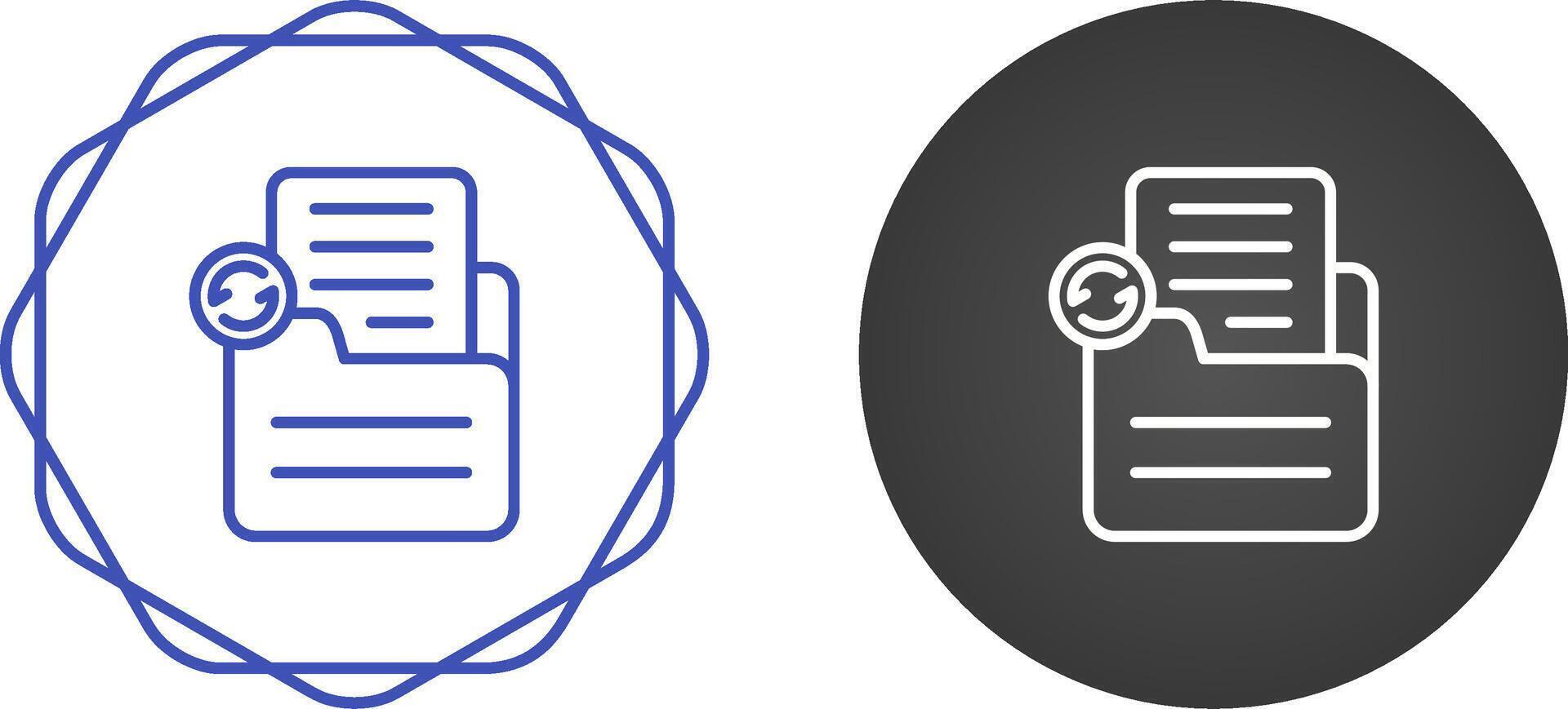 Document Sync Vector Icon 40848483 Vector Art at Vecteezy