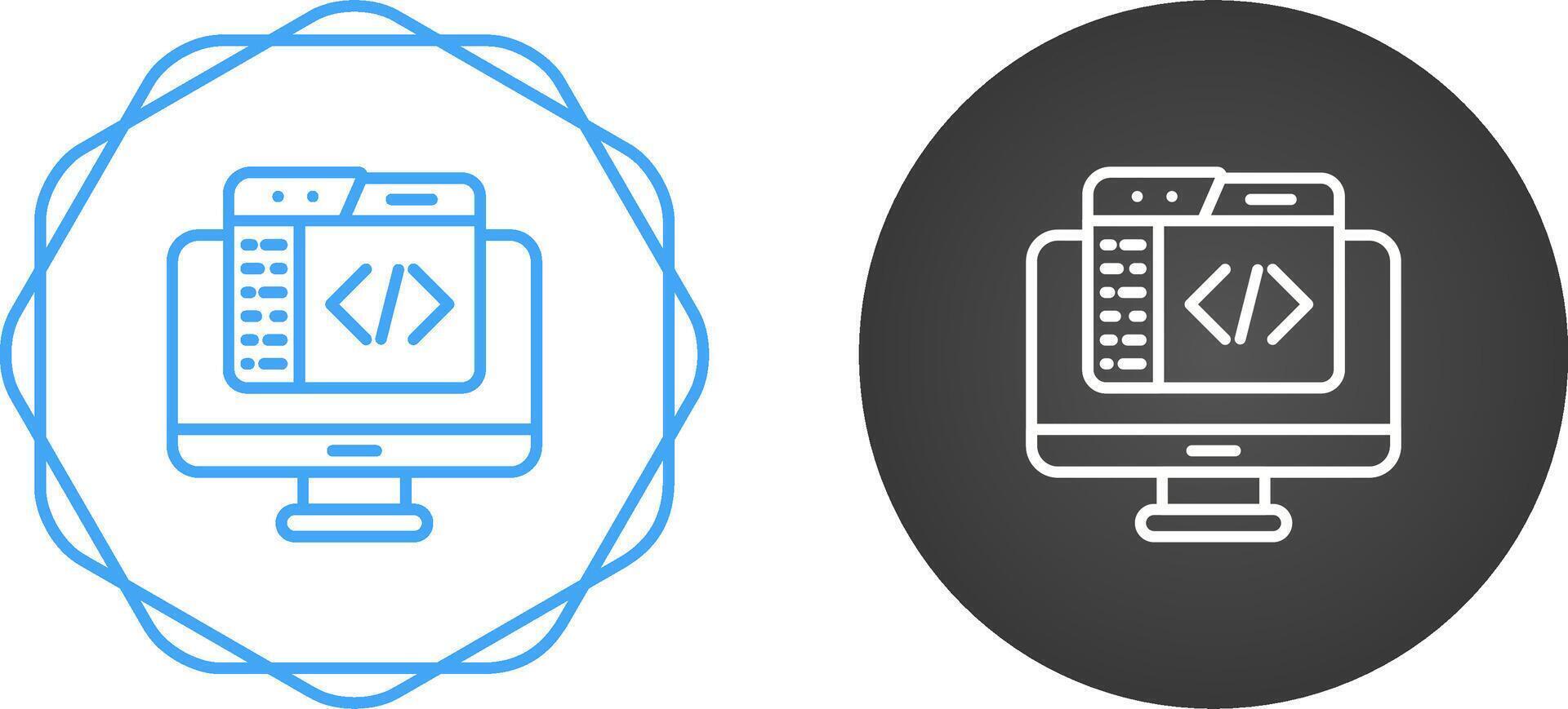 Code Editor Vector Icon 40848591 Vector Art at Vecteezy