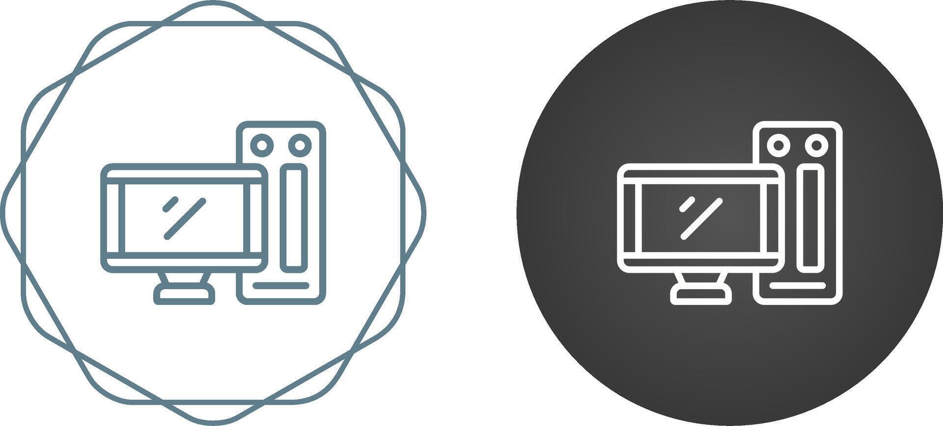 Desktop Computer Vector Icon 40849921 Vector Art at Vecteezy