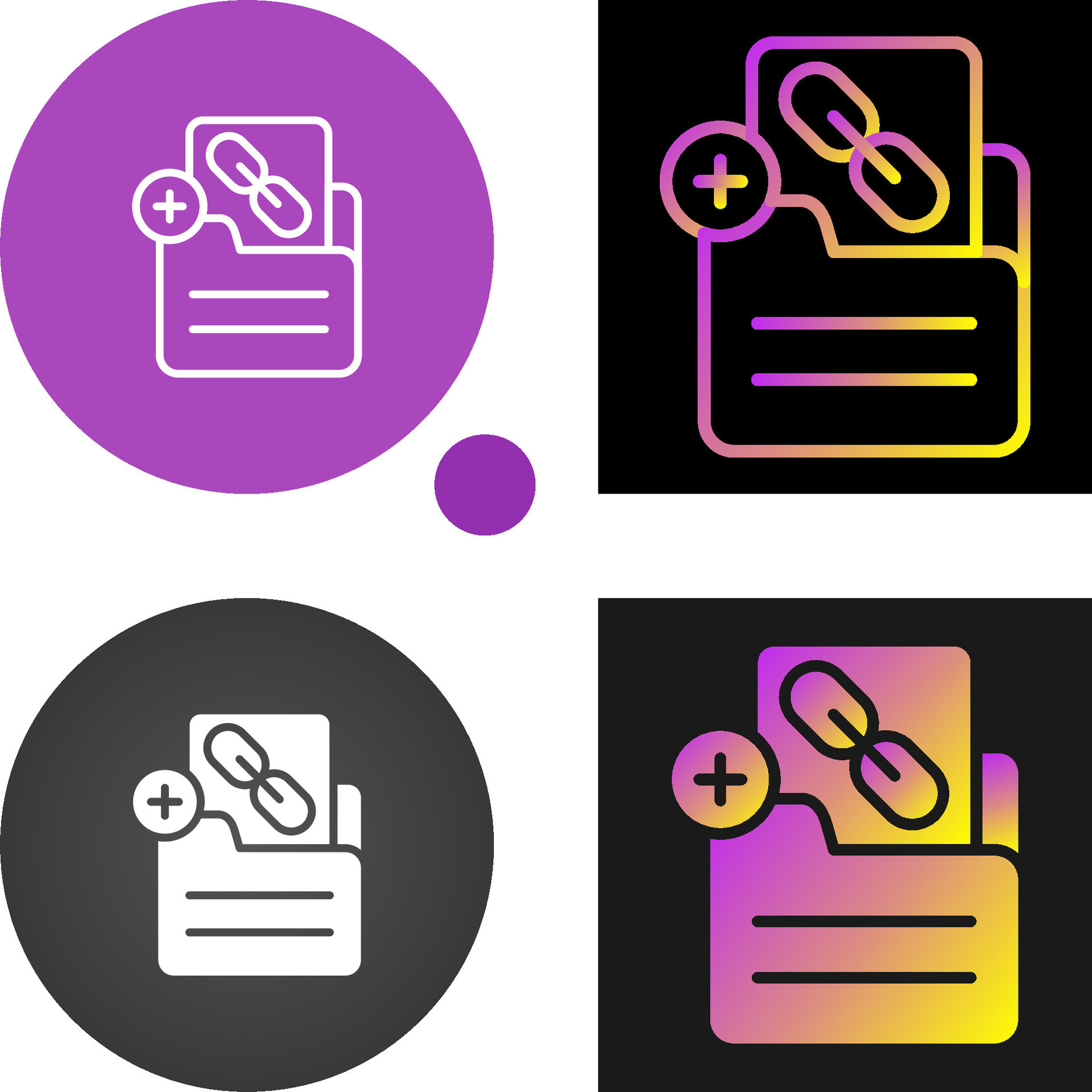 Document Insert Link Vector Icon 40855707 Vector Art at Vecteezy