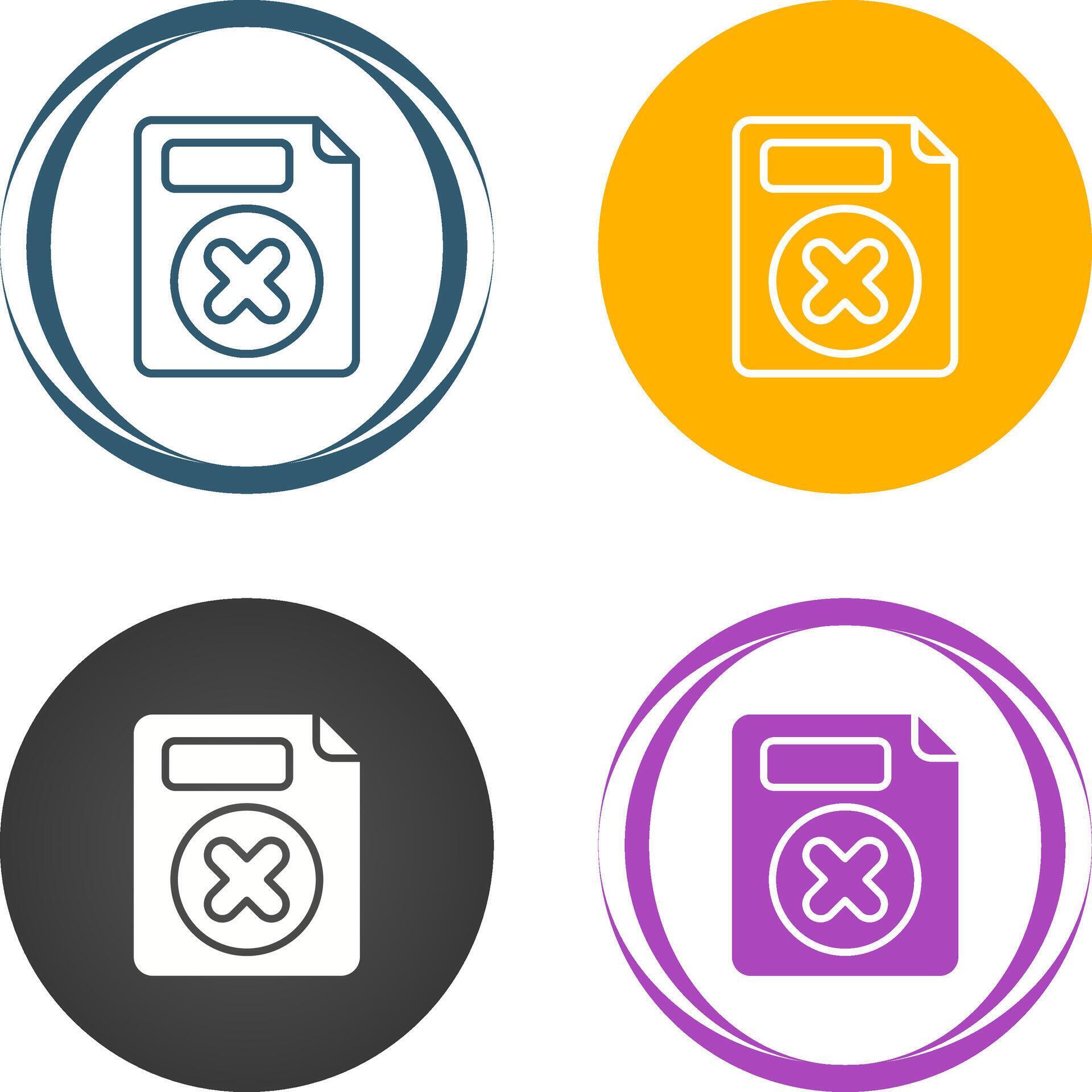 Delete Button Vector Icon 40856369 Vector Art at Vecteezy