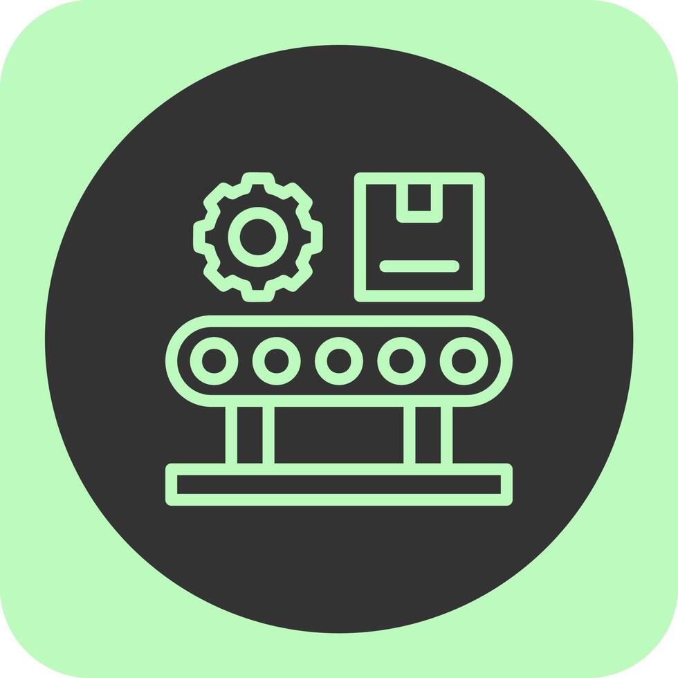 Assembly Line Linear Round Icon 40868419 Vector Art At Vecteezy