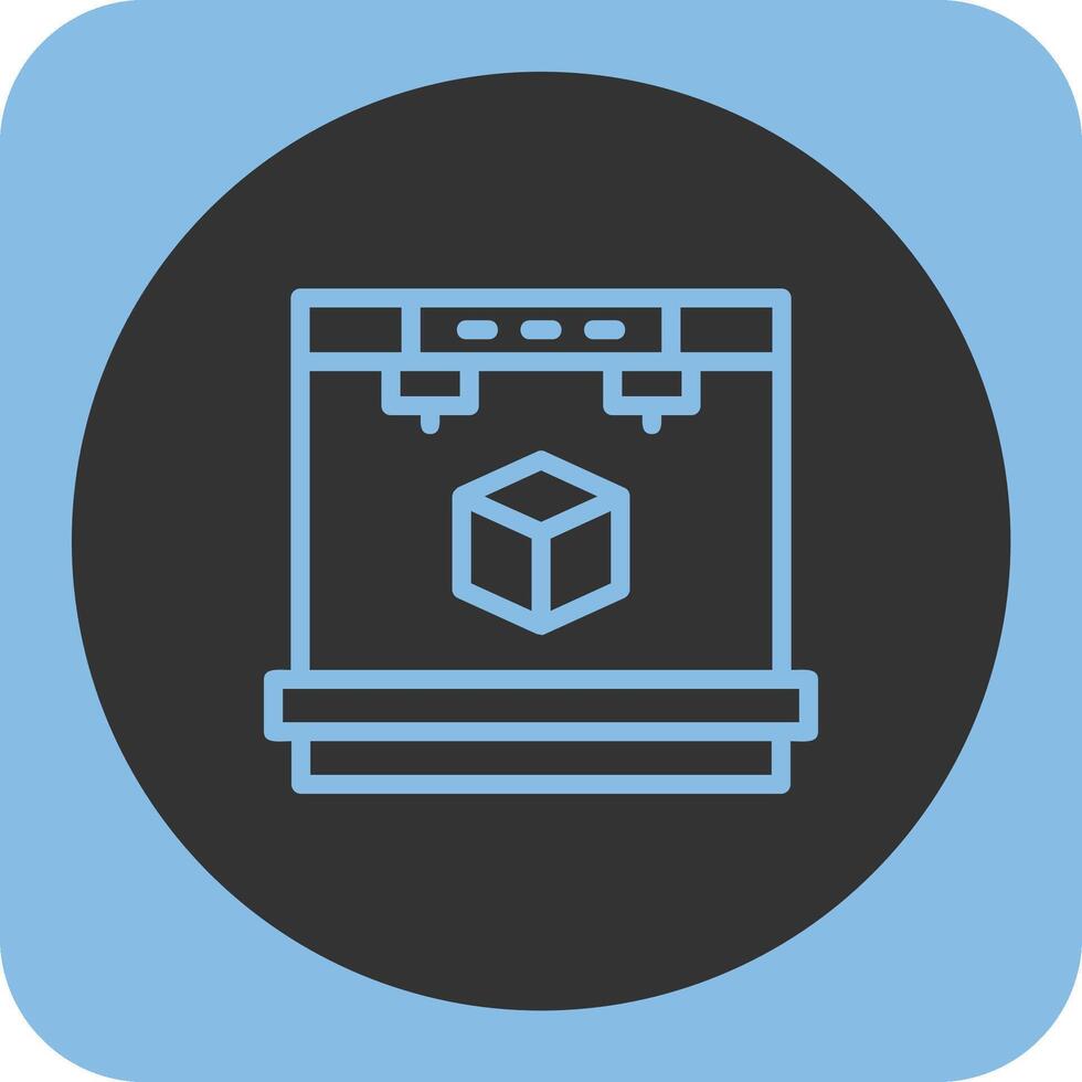 3D Printer Linear Round Icon 40868433 Vector Art at Vecteezy