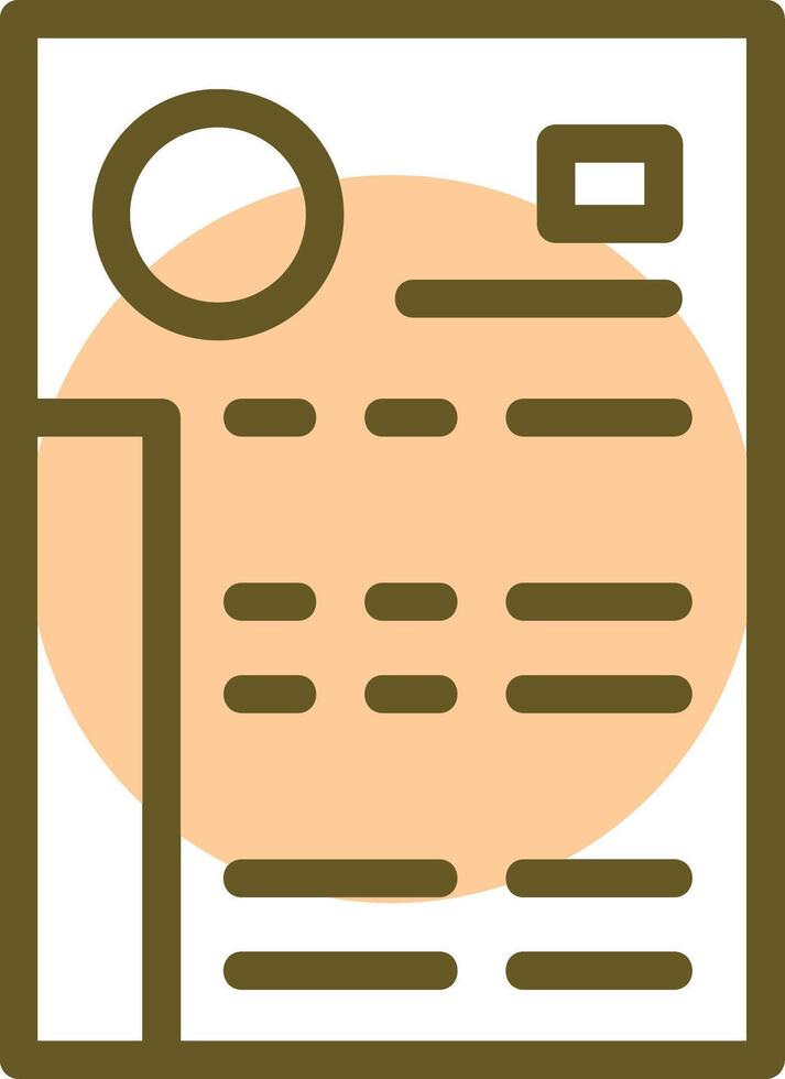 CV Linear Circle Icon 40868964 Vector Art at Vecteezy