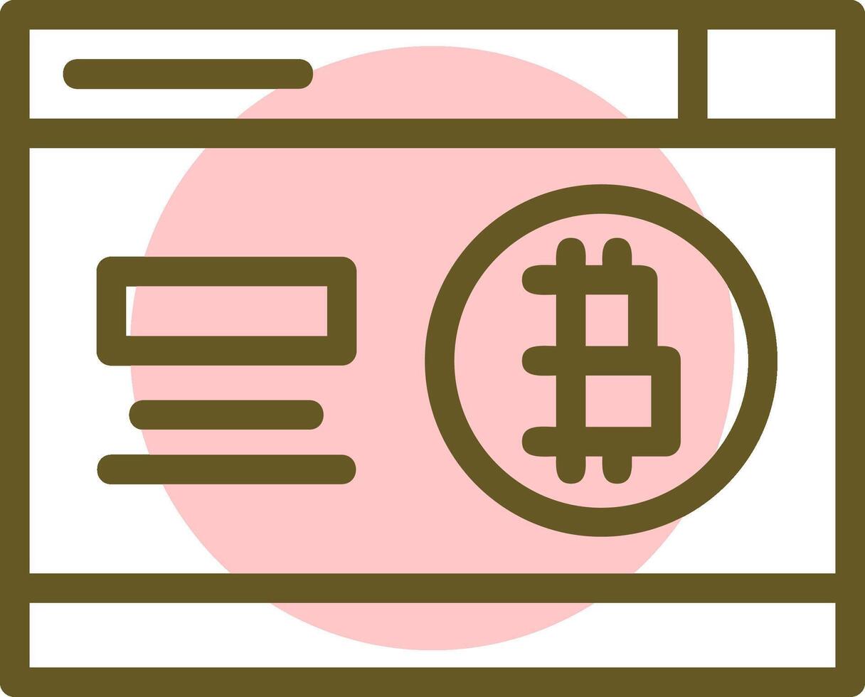 Bitcoin Linear Circle Icon 40869310 Vector Art at Vecteezy