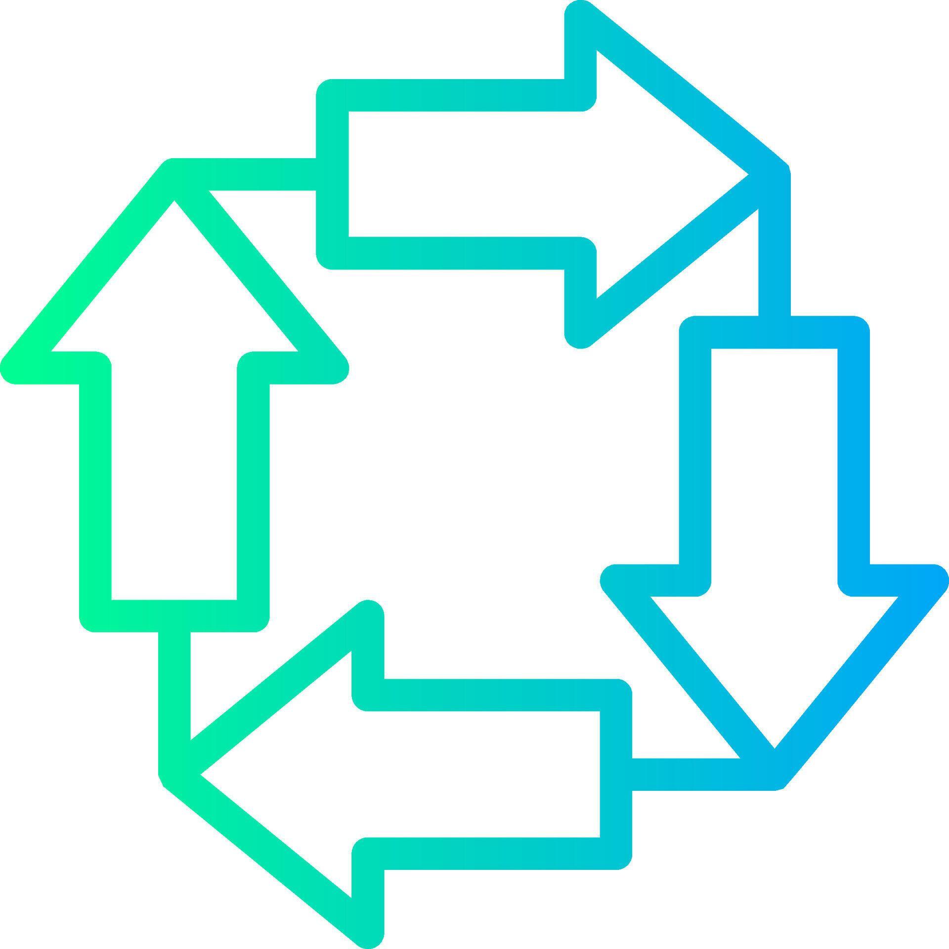 Counter Clockwise Arrows Linear Gradient Icon 40869681 Vector Art at Vecteezy