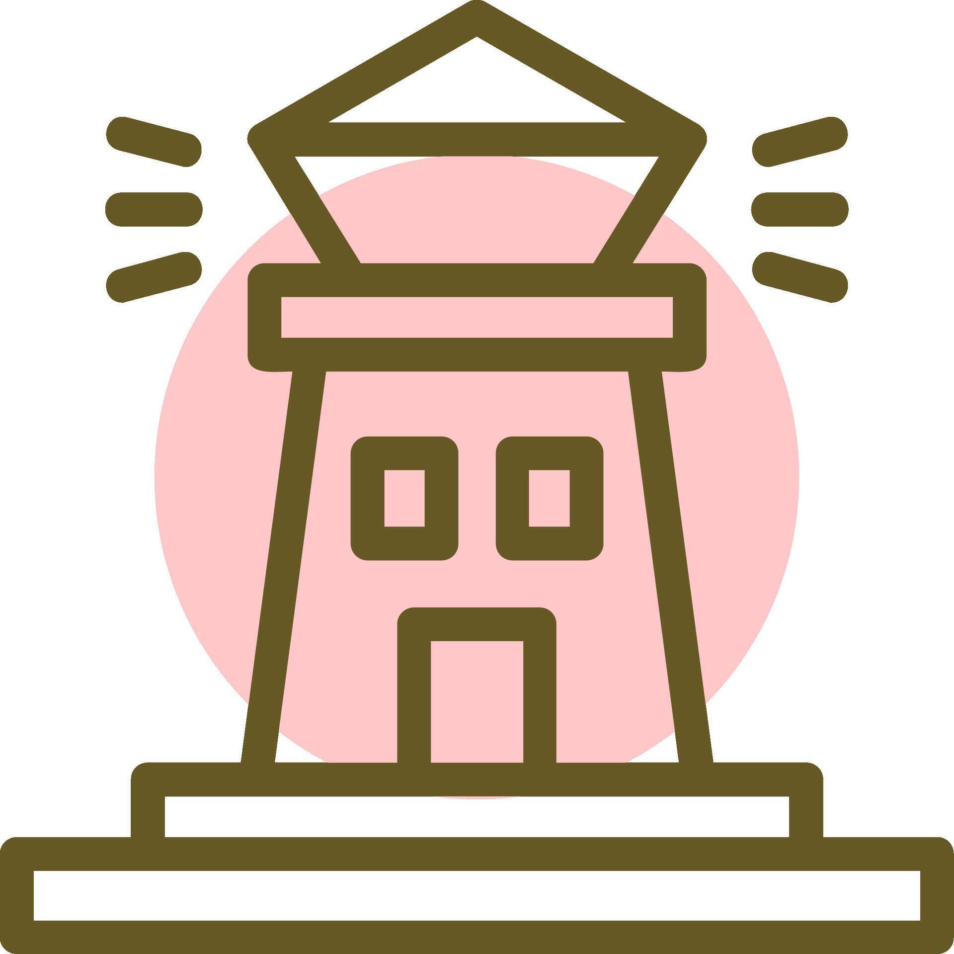 Lighthouse Linear Circle Icon 40870252 Vector Art At Vecteezy