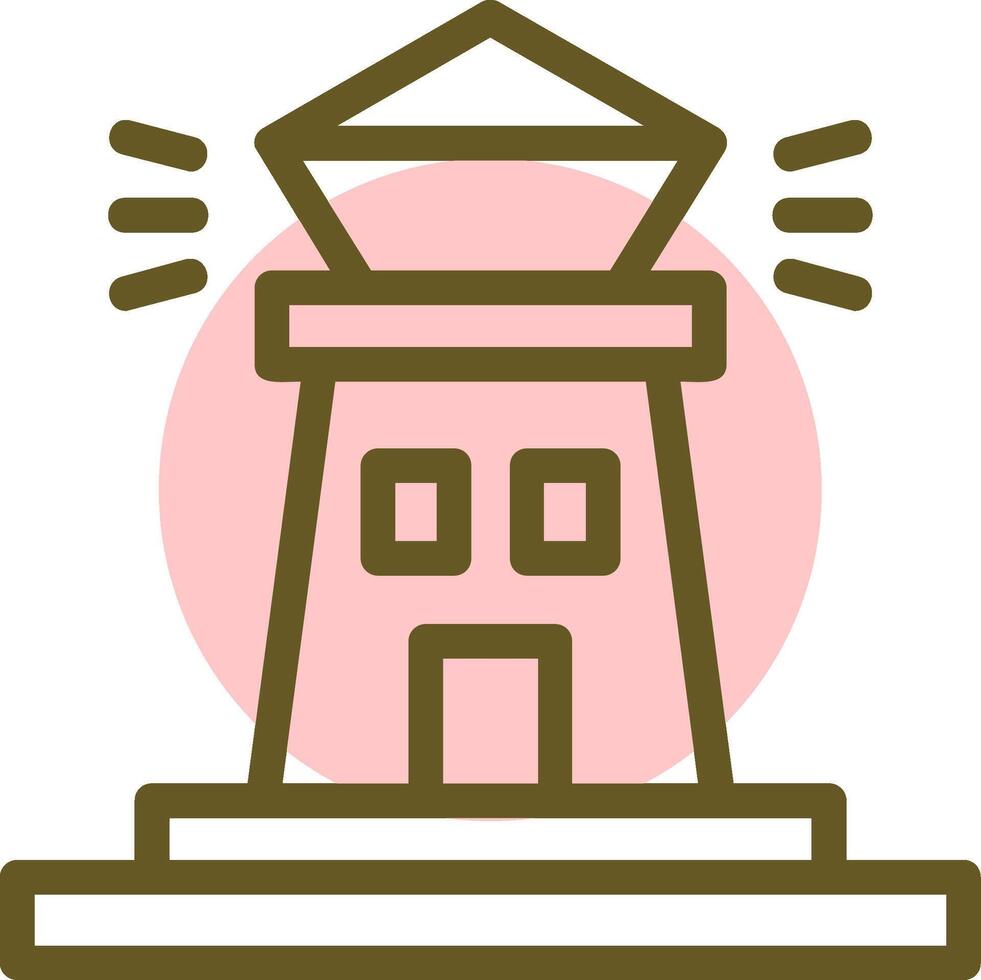 Lighthouse Linear Circle icon 40870252 Vector Art at Vecteezy