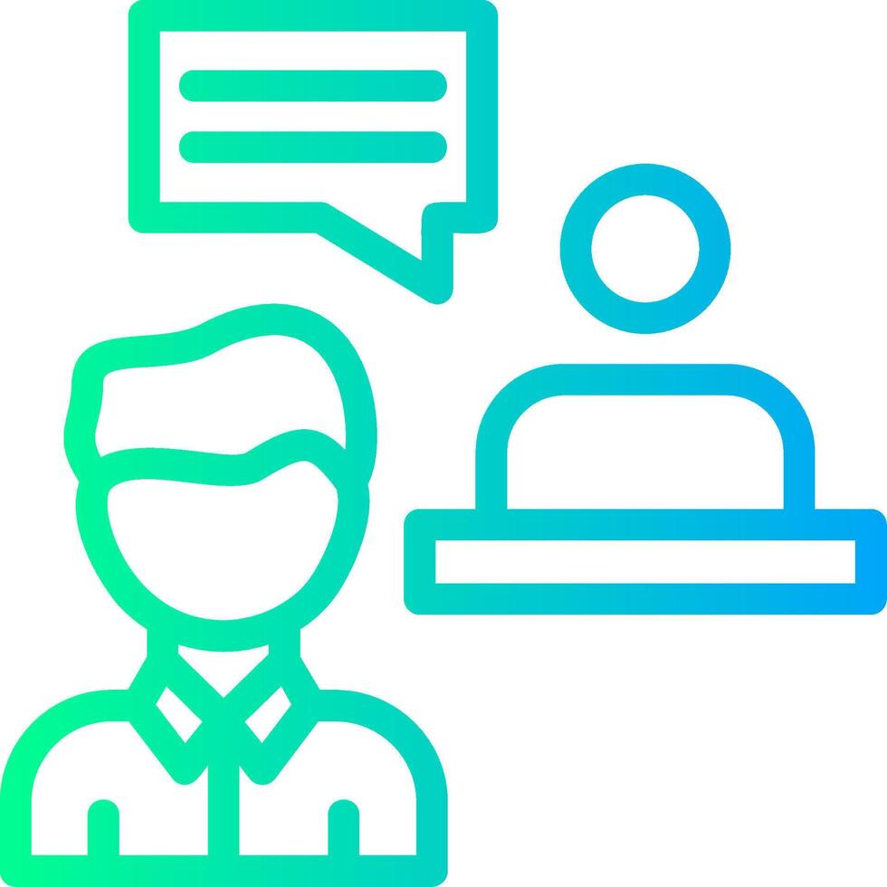 In-Person Interview Linear Gradient Icon 40871060 Vector Art at Vecteezy