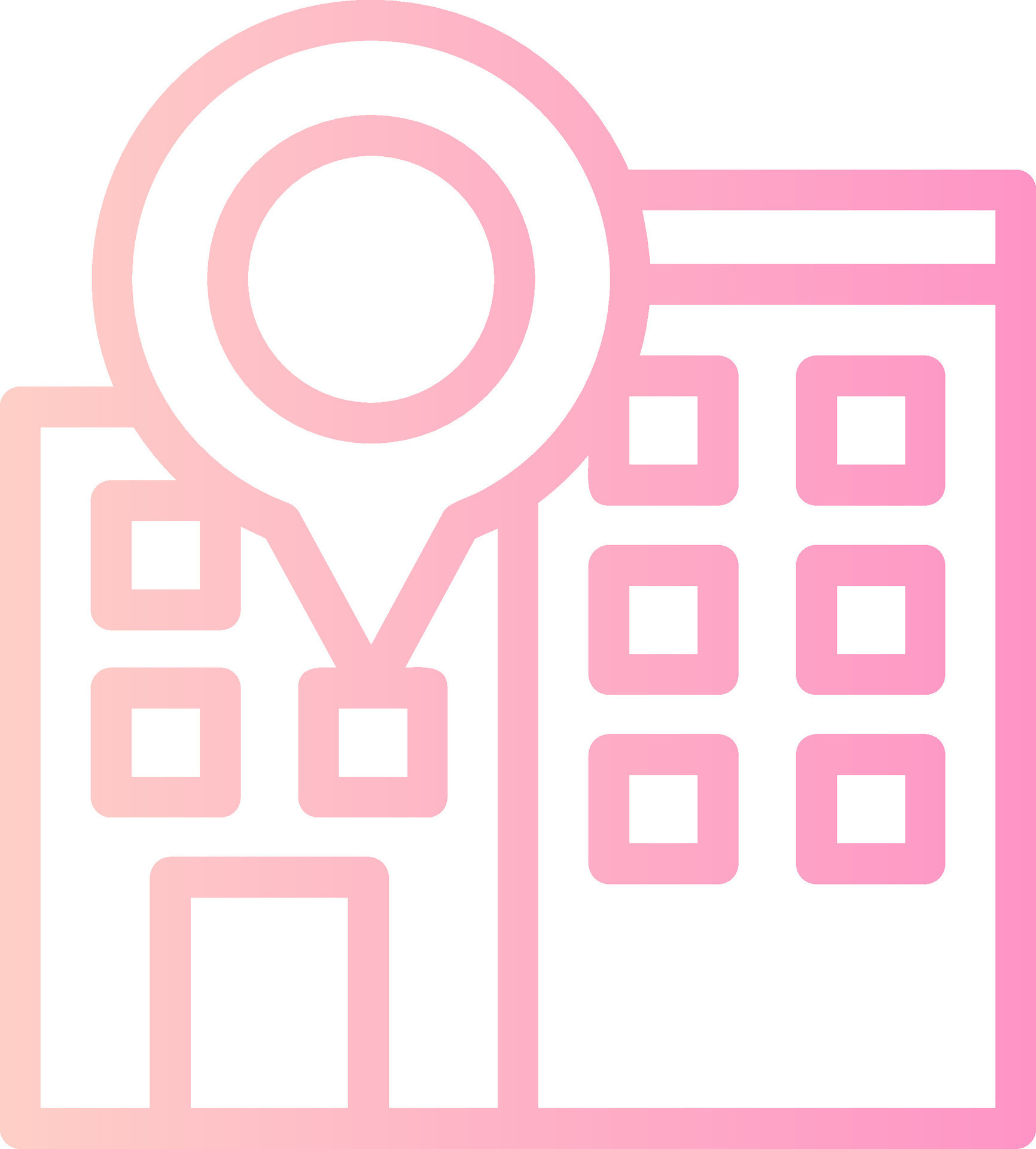 Office Location Linear Gradient Icon 40871118 Vector Art at Vecteezy