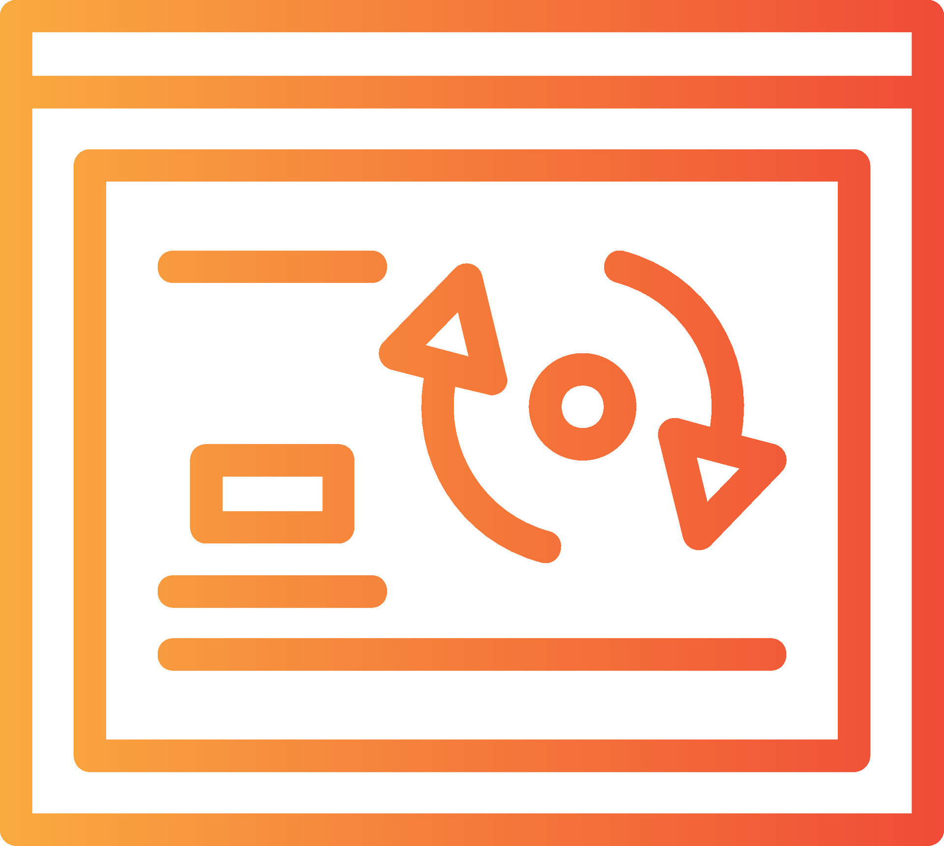 Refresh Linear Gradient Icon 40871424 Vector Art at Vecteezy