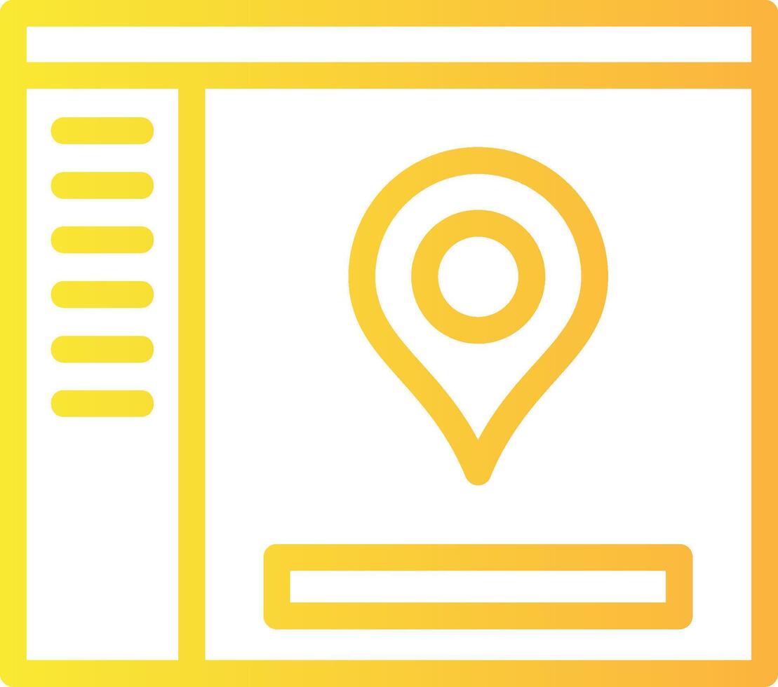 Location Linear Gradient Icon 40871579 Vector Art at Vecteezy
