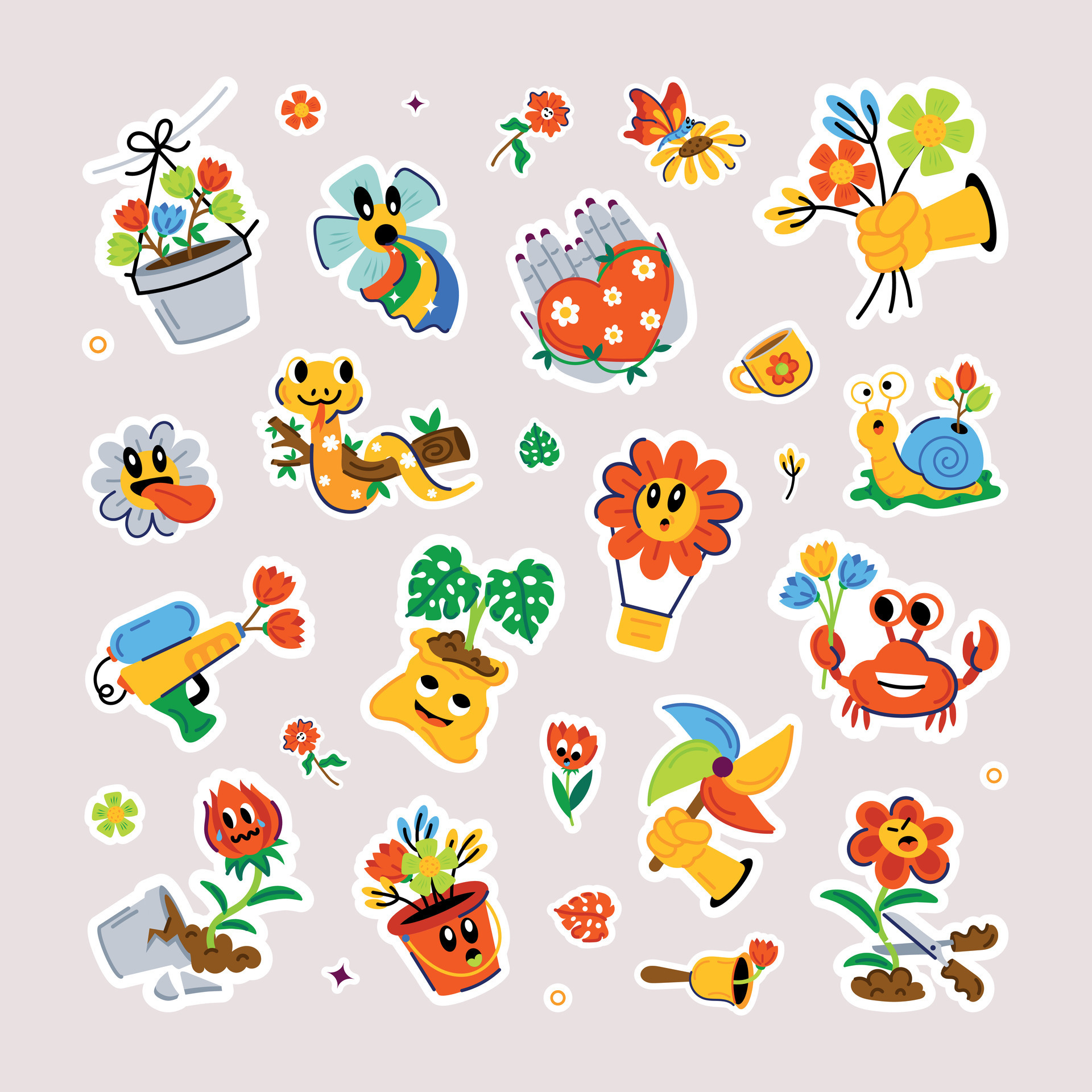 Trendy Spring Theme 40873428 Vector Art at Vecteezy