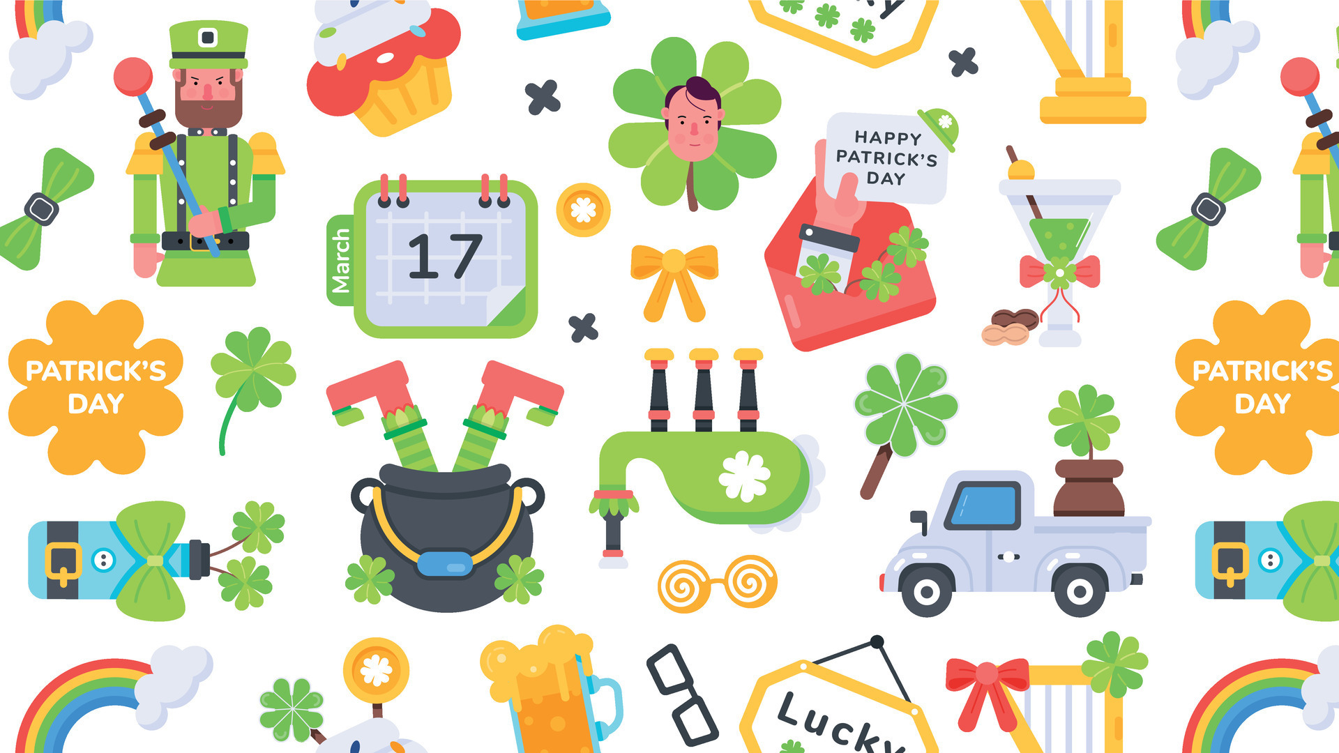St Patrick Pattern 40873650 Vector Art at Vecteezy