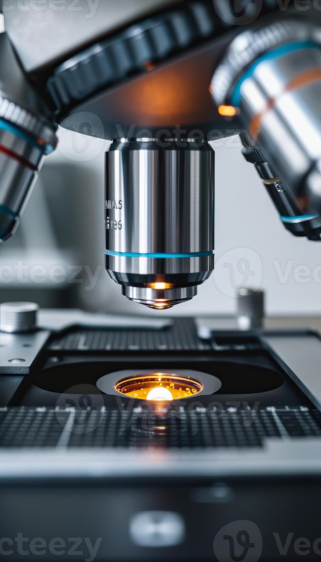 AI generated Cutting edge medical dna lab with advanced technology and microscopes for health ...