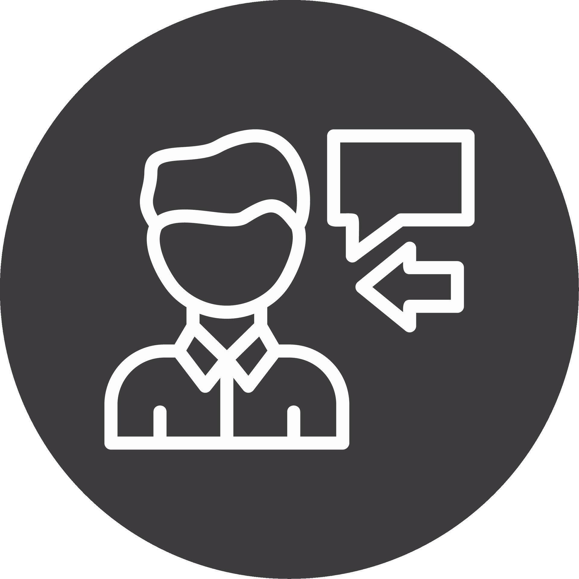 Interviewer Outline Circle Icon 40876111 Vector Art at Vecteezy Interviewer Outline Circle Icon 40876111 Vector Art at Vecteezy