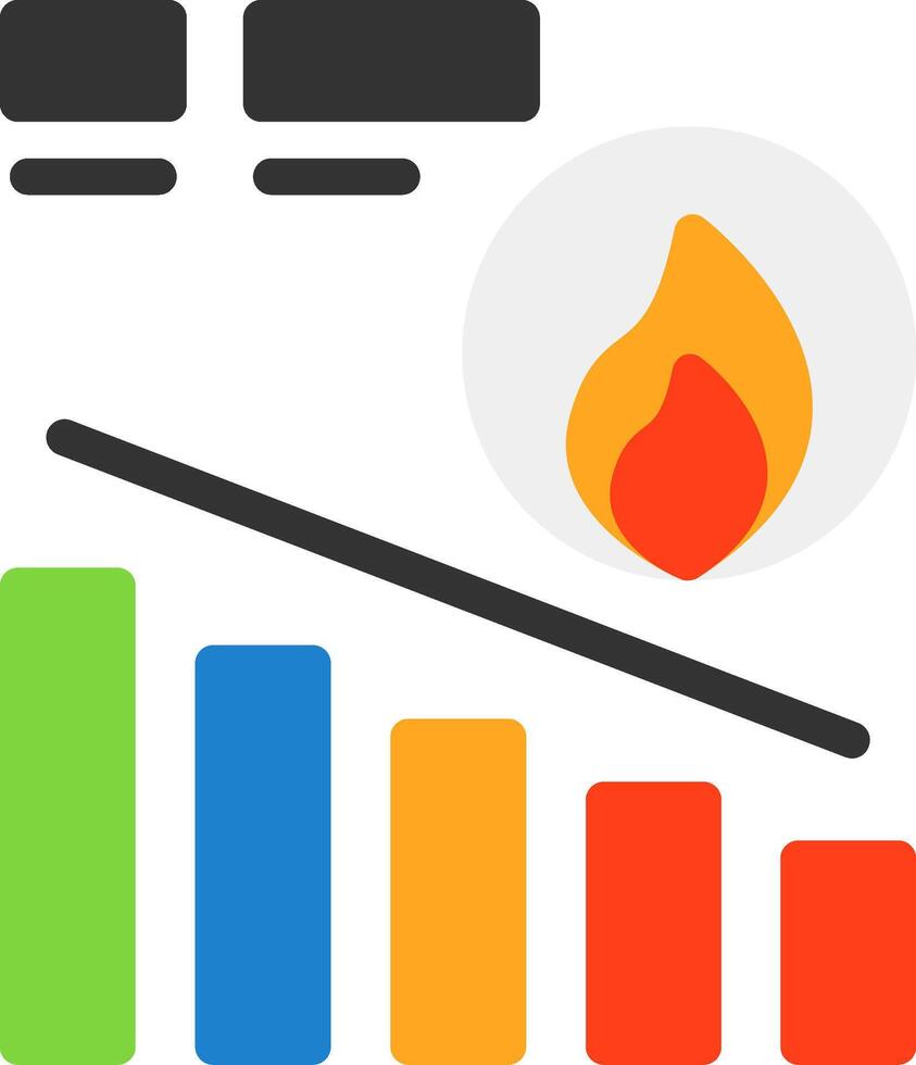 Burn Down Chart Flat Icon 40885004 Vector Art at Vecteezy Burn Down Chart Flat Icon 40885004 Vector Art at Vecteezy