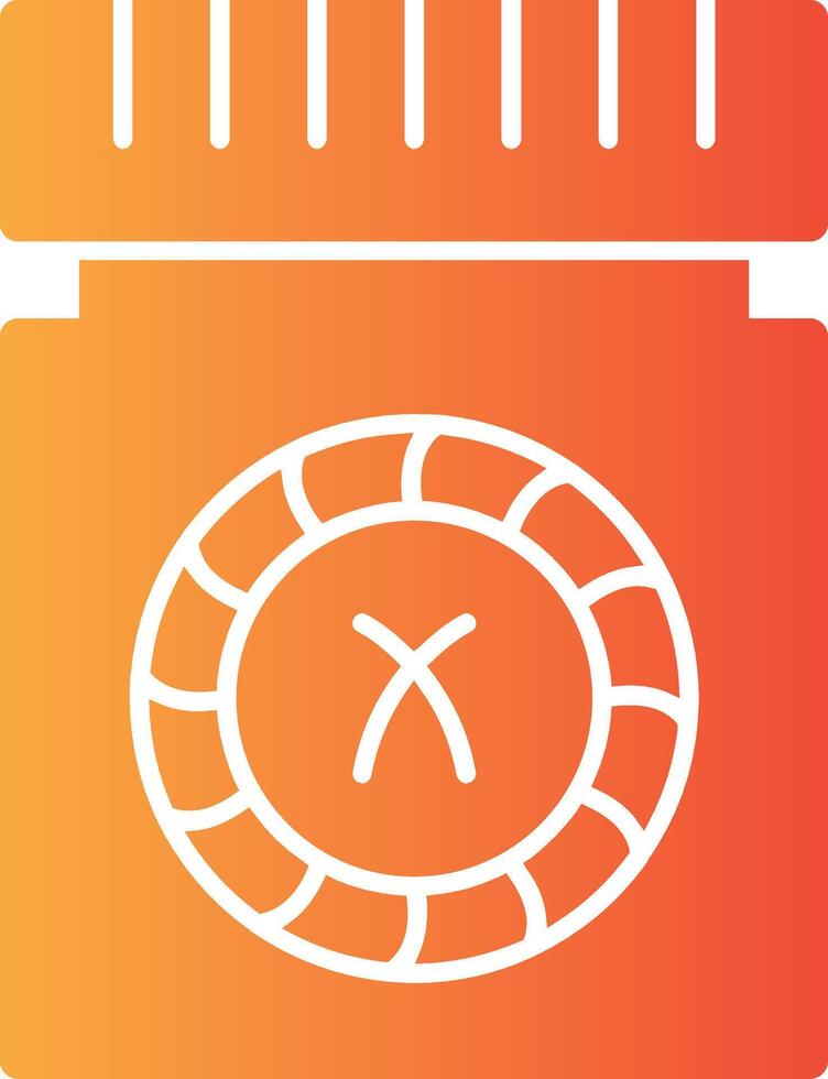 Pineapple Tart Solid Multi Gradient Icon 40892008 Vector Art At Vecteezy