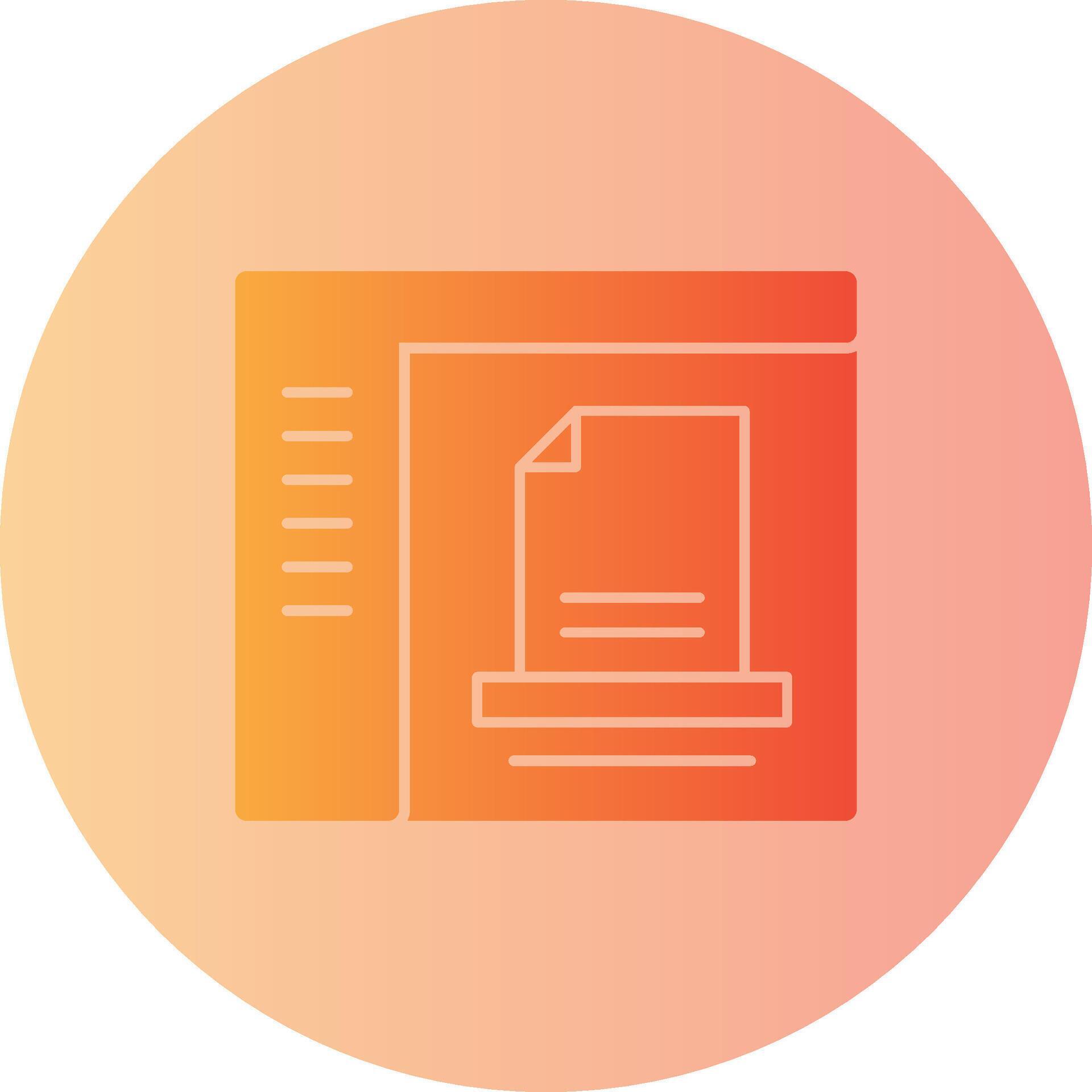 Document Gradient Circle Icon 40892144 Vector Art at Vecteezy