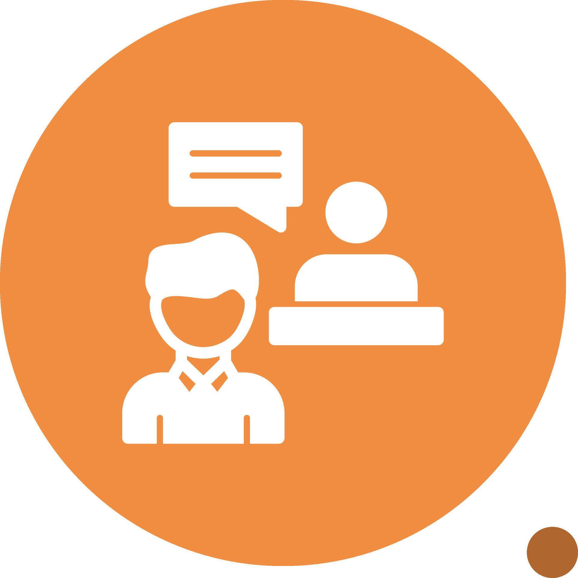 In-Person Interview Glyph Shadow Icon 40893419 Vector Art at Vecteezy