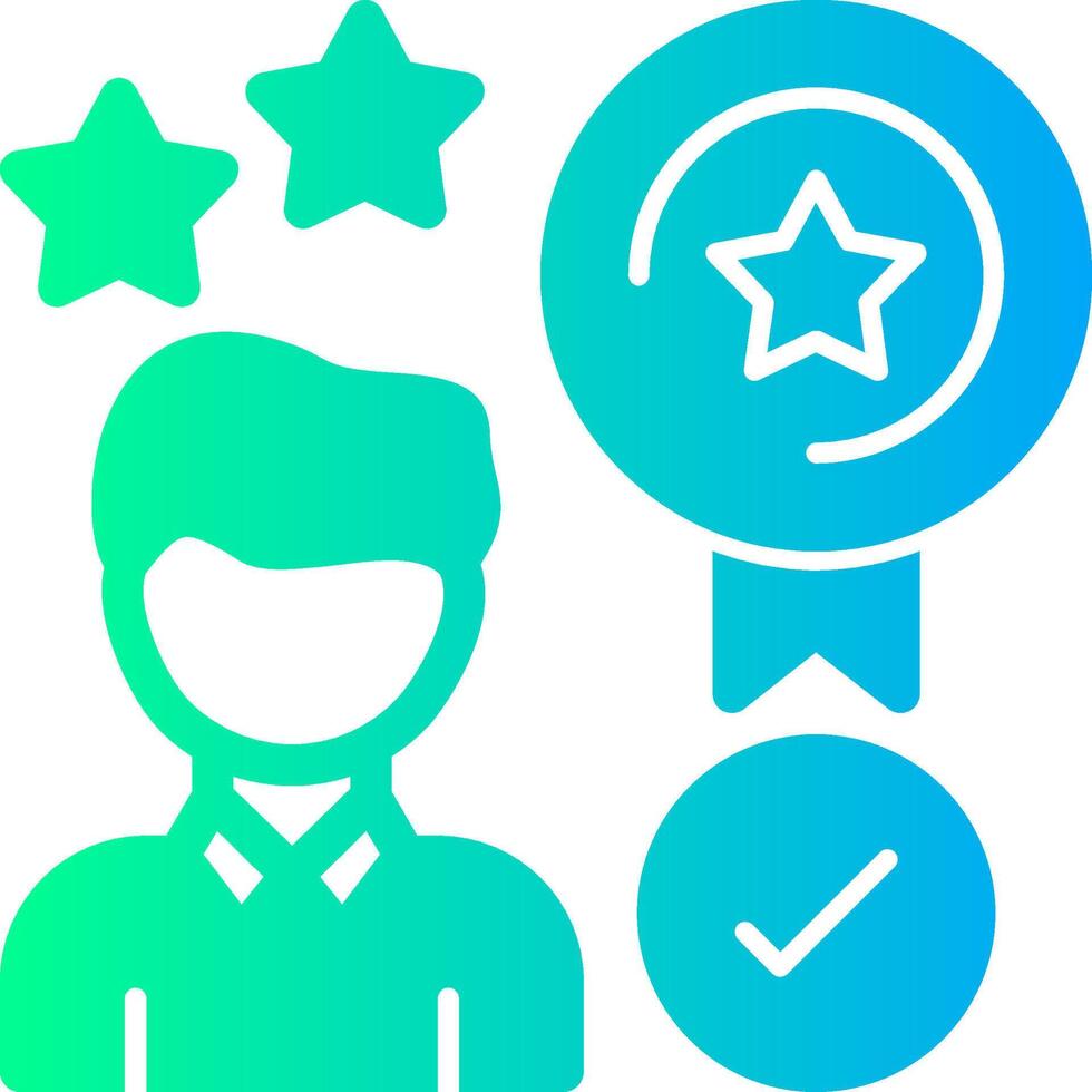 Recognition Solid Multi Gradient Icon 40893818 Vector Art At Vecteezy